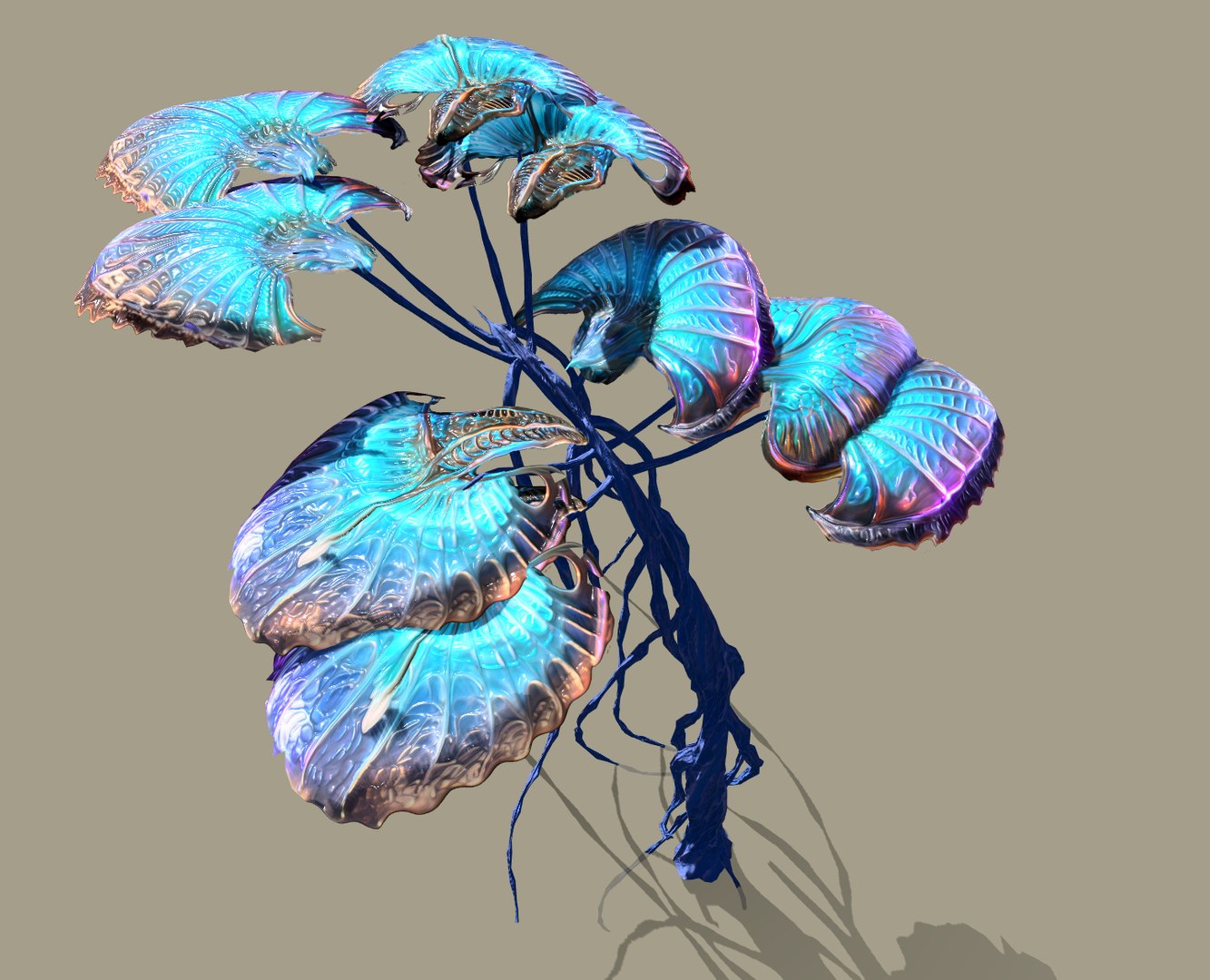 3D Alien Plants Animated Pack 6 - TurboSquid 2176421