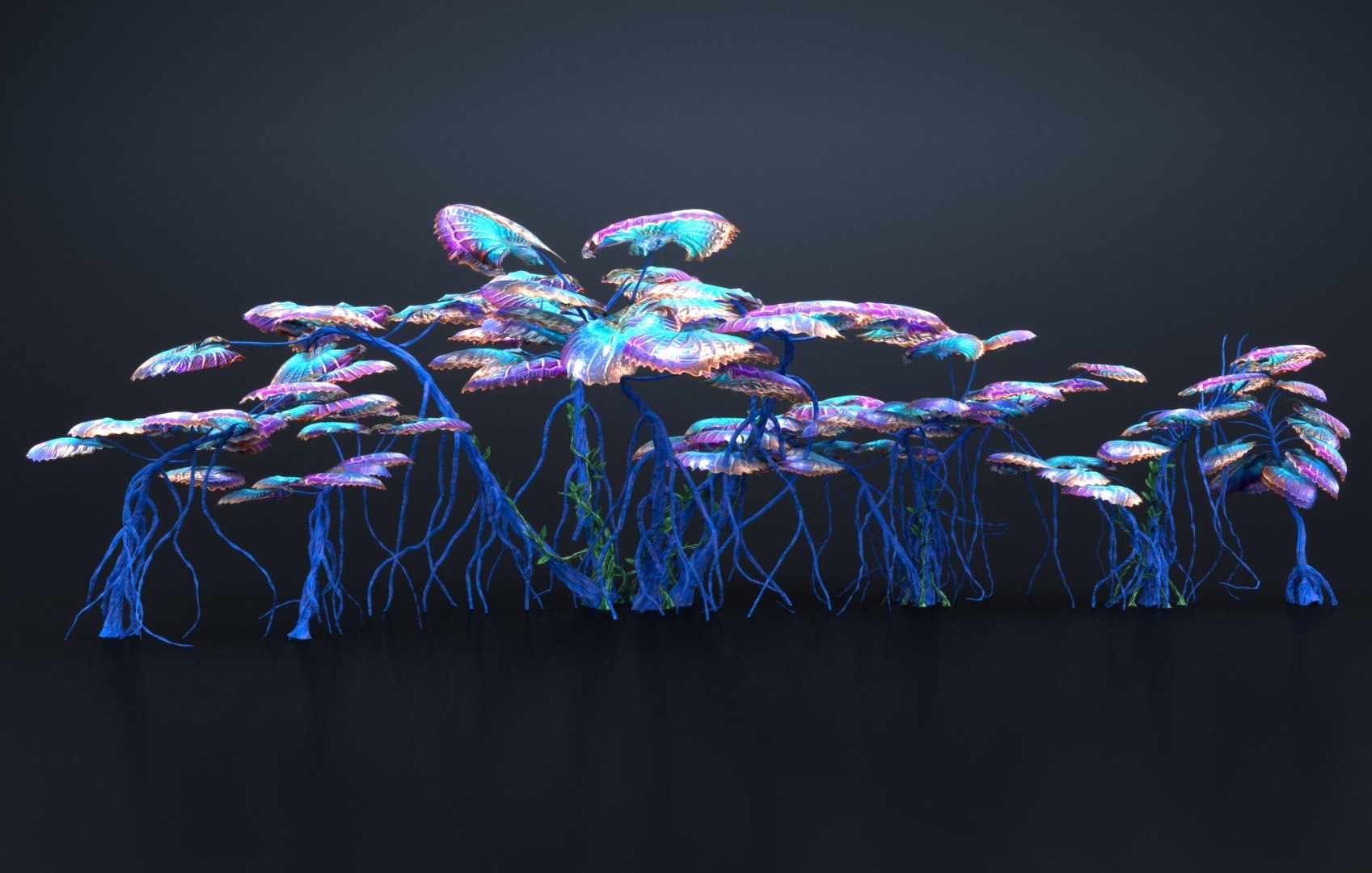 3D Alien Plants Animated Pack 6 - TurboSquid 2176421