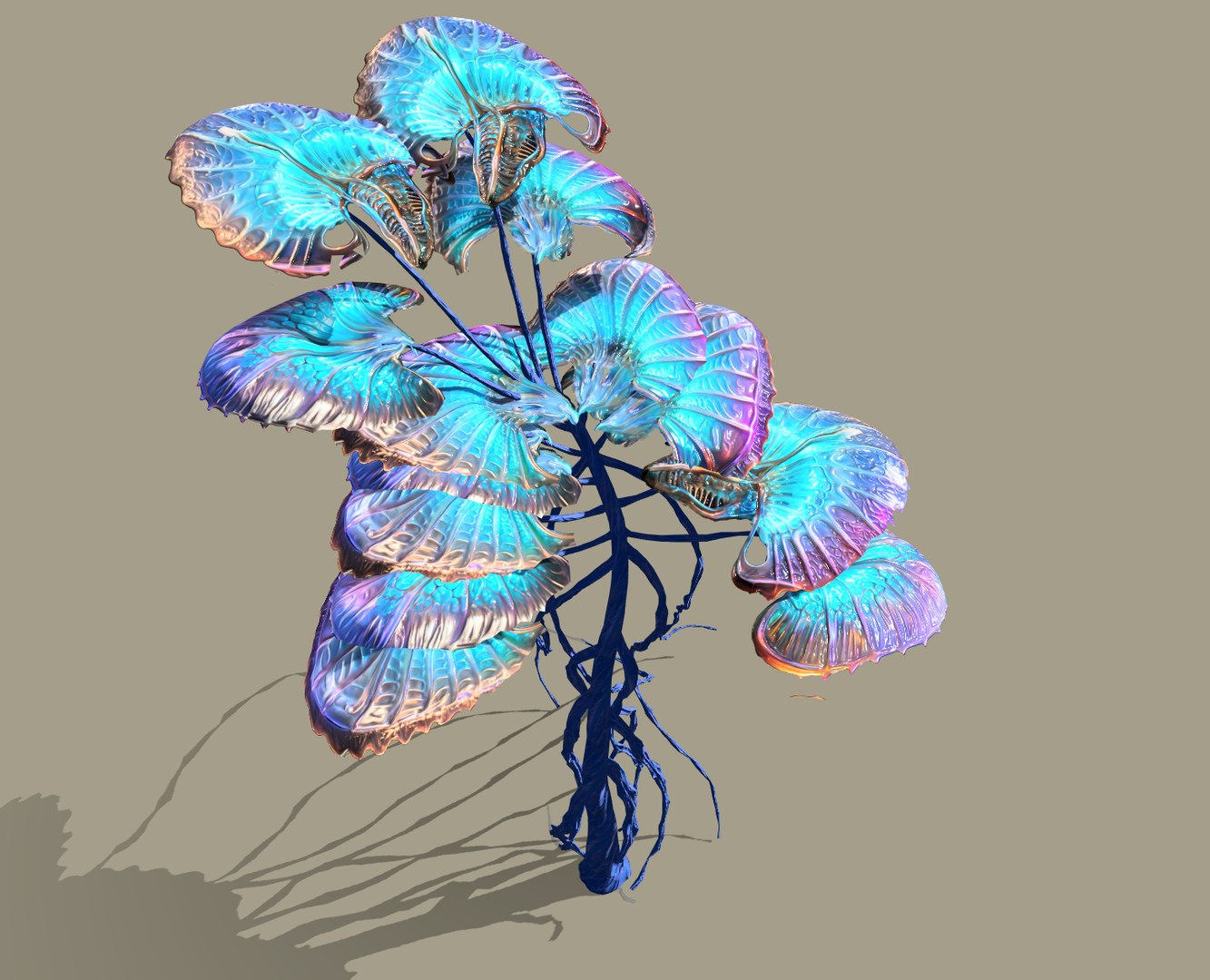 3D Alien Plants Animated Pack 6 - TurboSquid 2176421