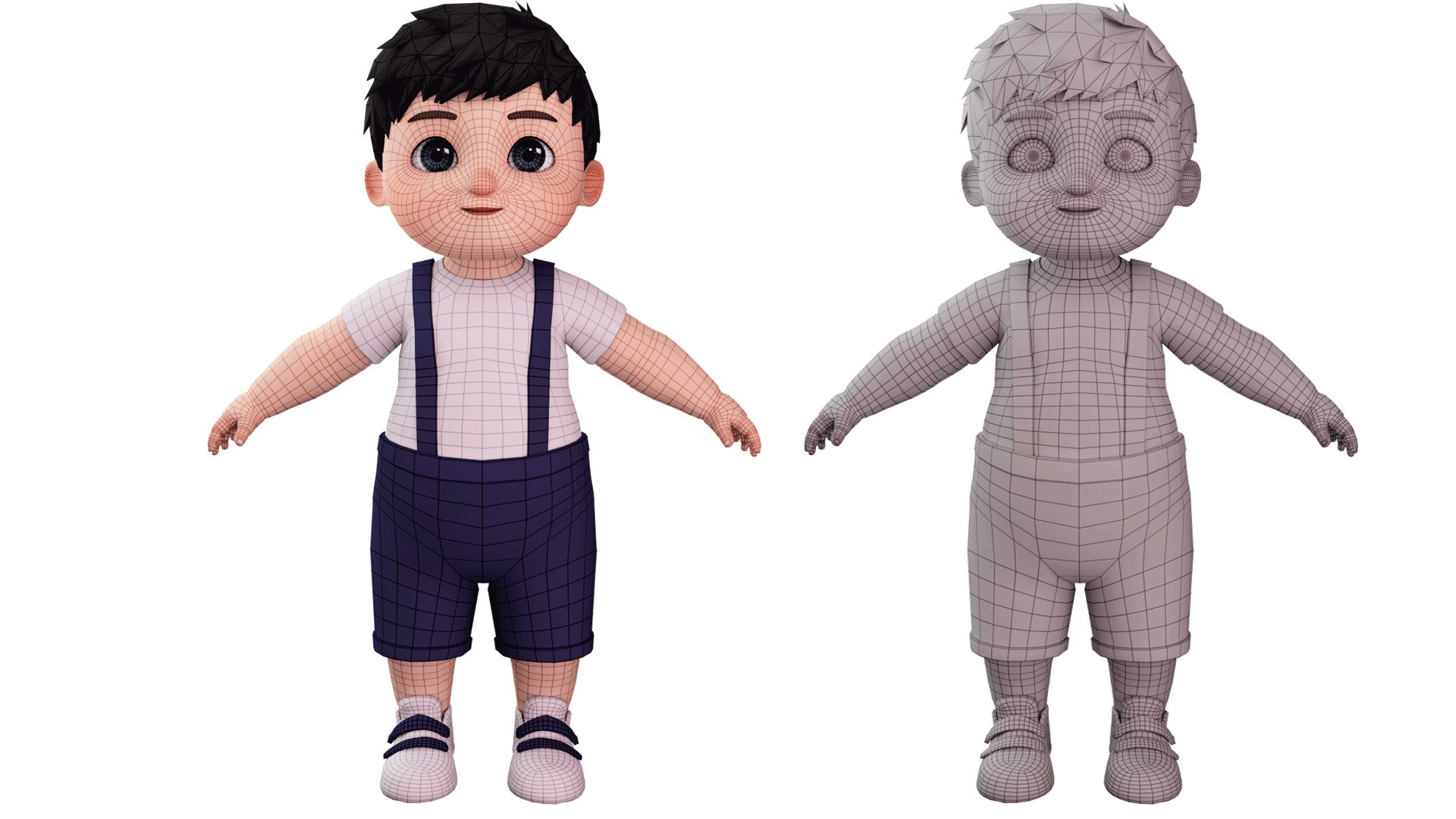 Cartoon Baby Rigged 3D Model - TurboSquid 2227302