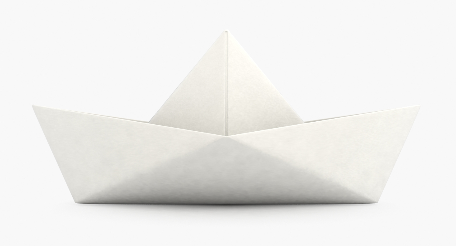 paper boat 3d max