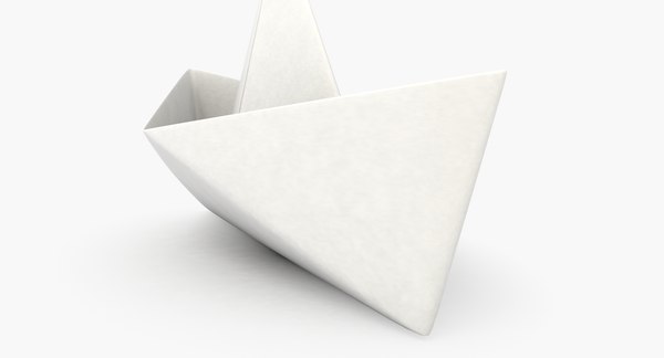 paper boat 3d max