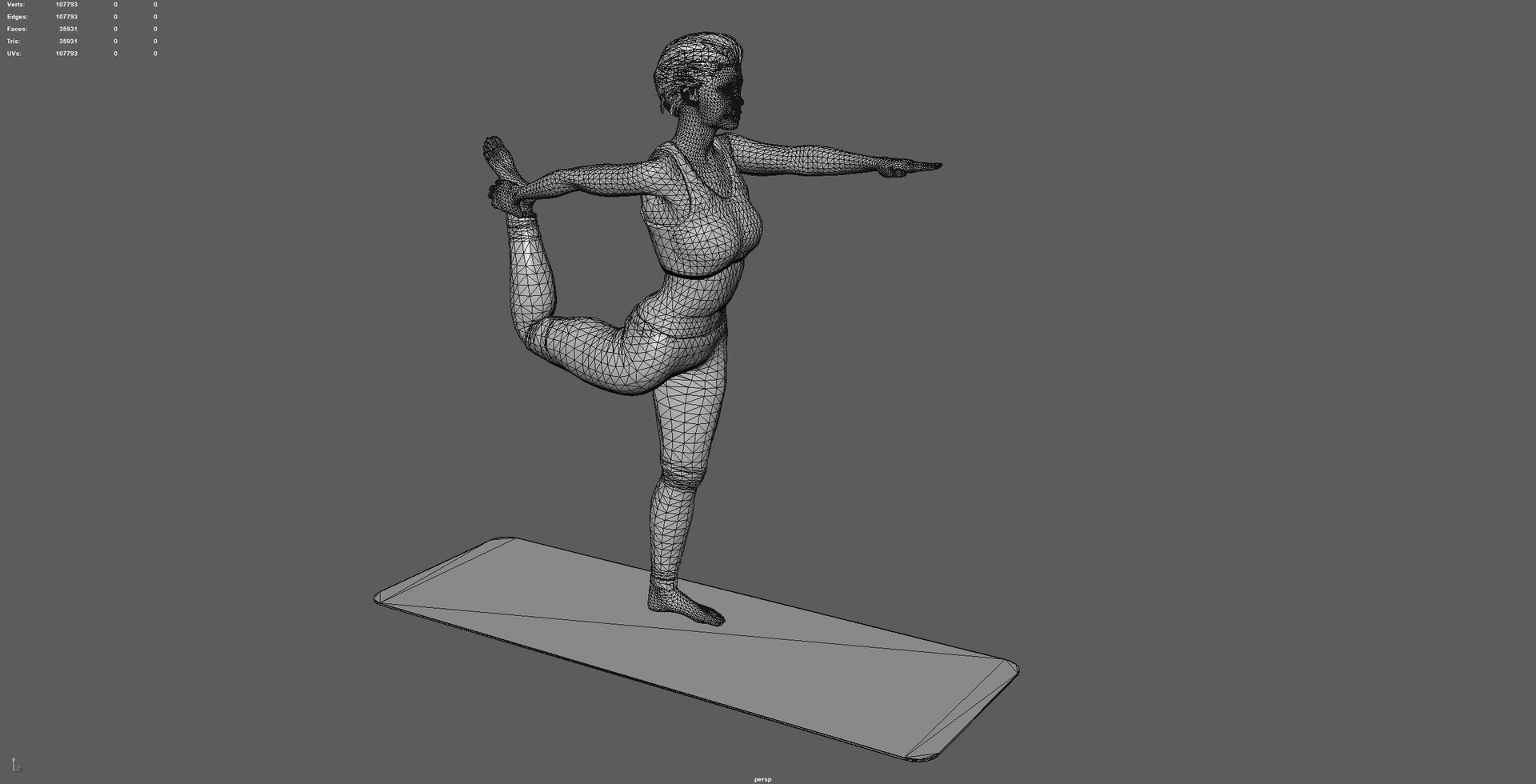 3D Yoga Character Sport - TurboSquid 1674498