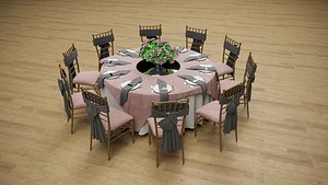 3D Wedding Table Models - Browse & Download Formats - TurboSquid