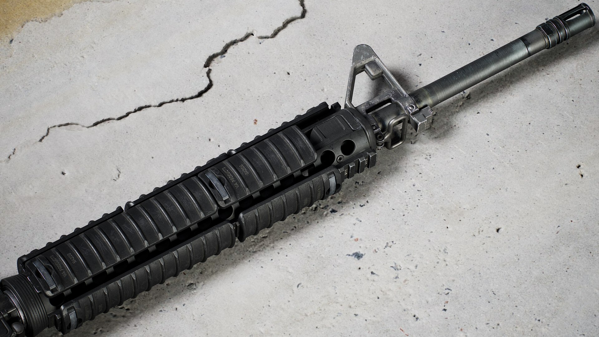 M16A4 Modular Assault Rifle - Triple A - PBR Game Ready Low Poly 3D ...