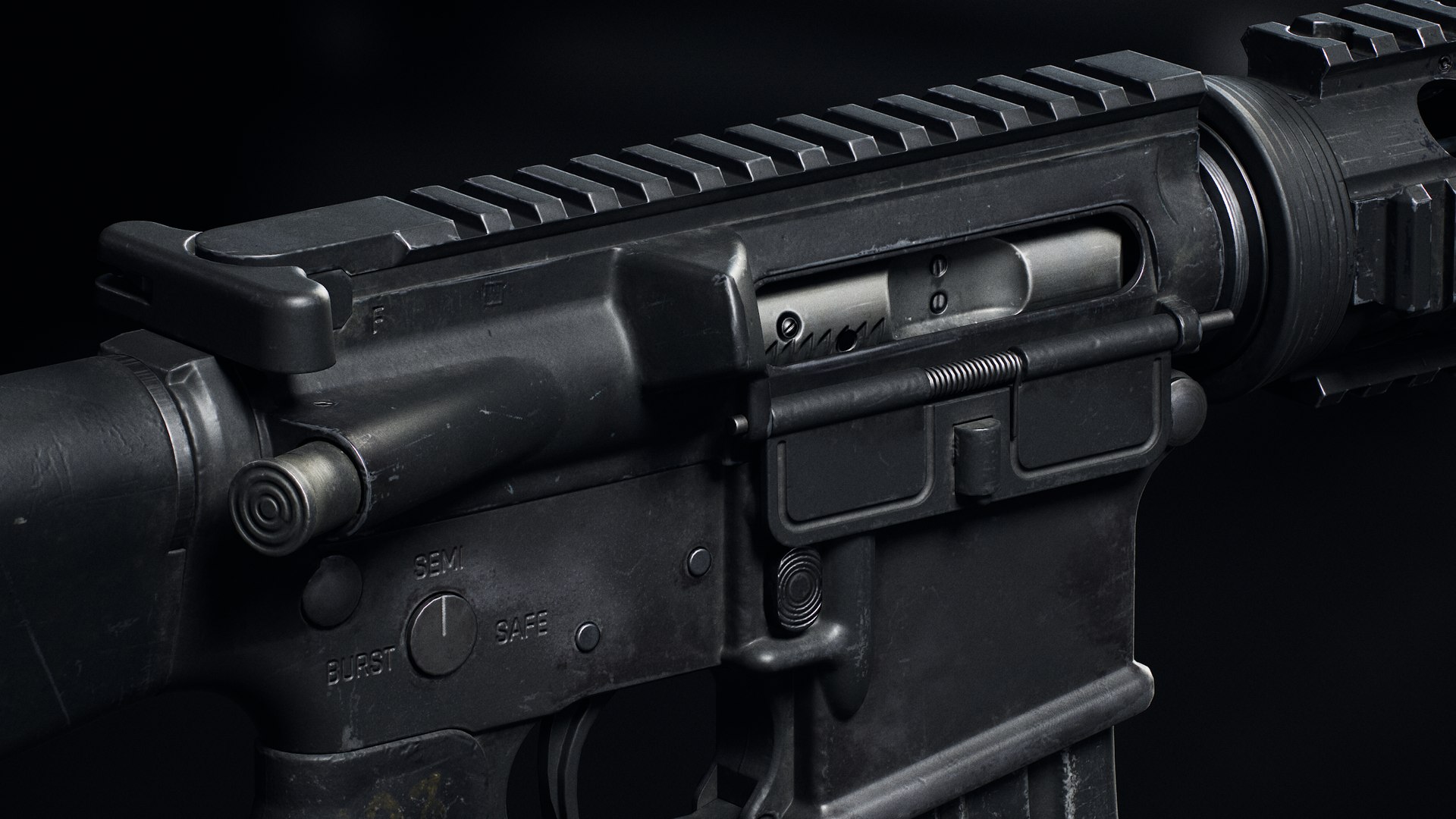 M16A4 Modular Assault Rifle - Triple A - PBR Game Ready Low Poly 3D ...