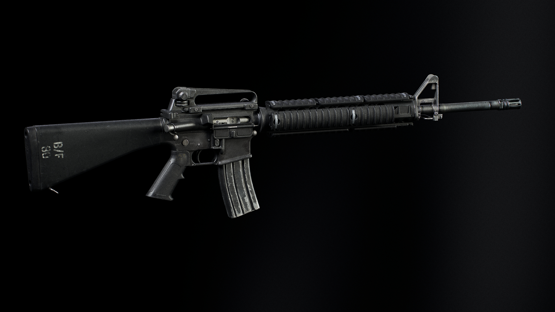 M16A4 Modular Assault Rifle - Triple A - PBR Game Ready Low Poly 3D Model - TurboSquid 2304850