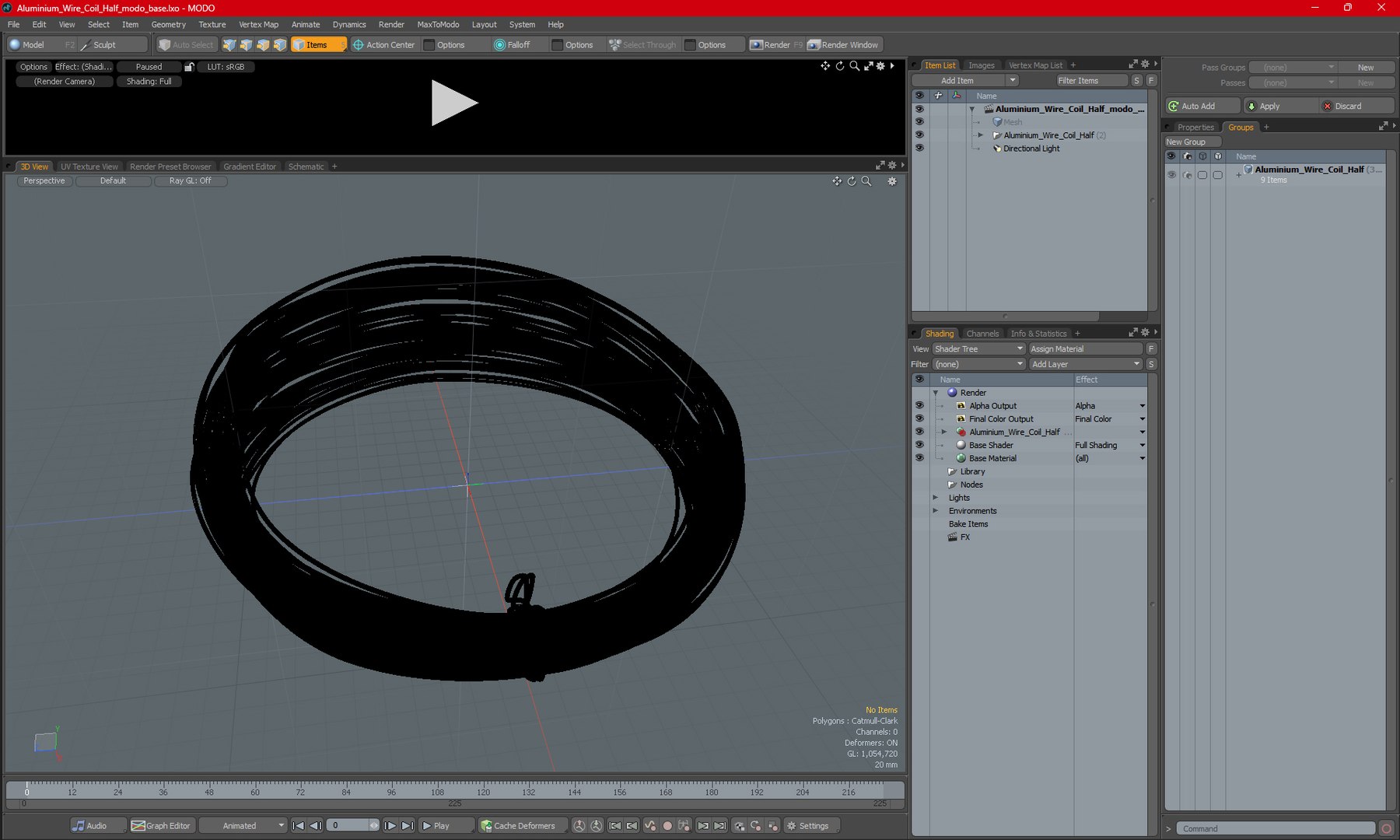 Aluminium Wire Coil Half 3D Model - TurboSquid 2185988