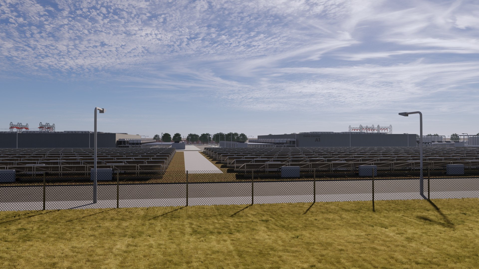 3D Aws Amazon Data Center Building with Interior - TurboSquid 2113349