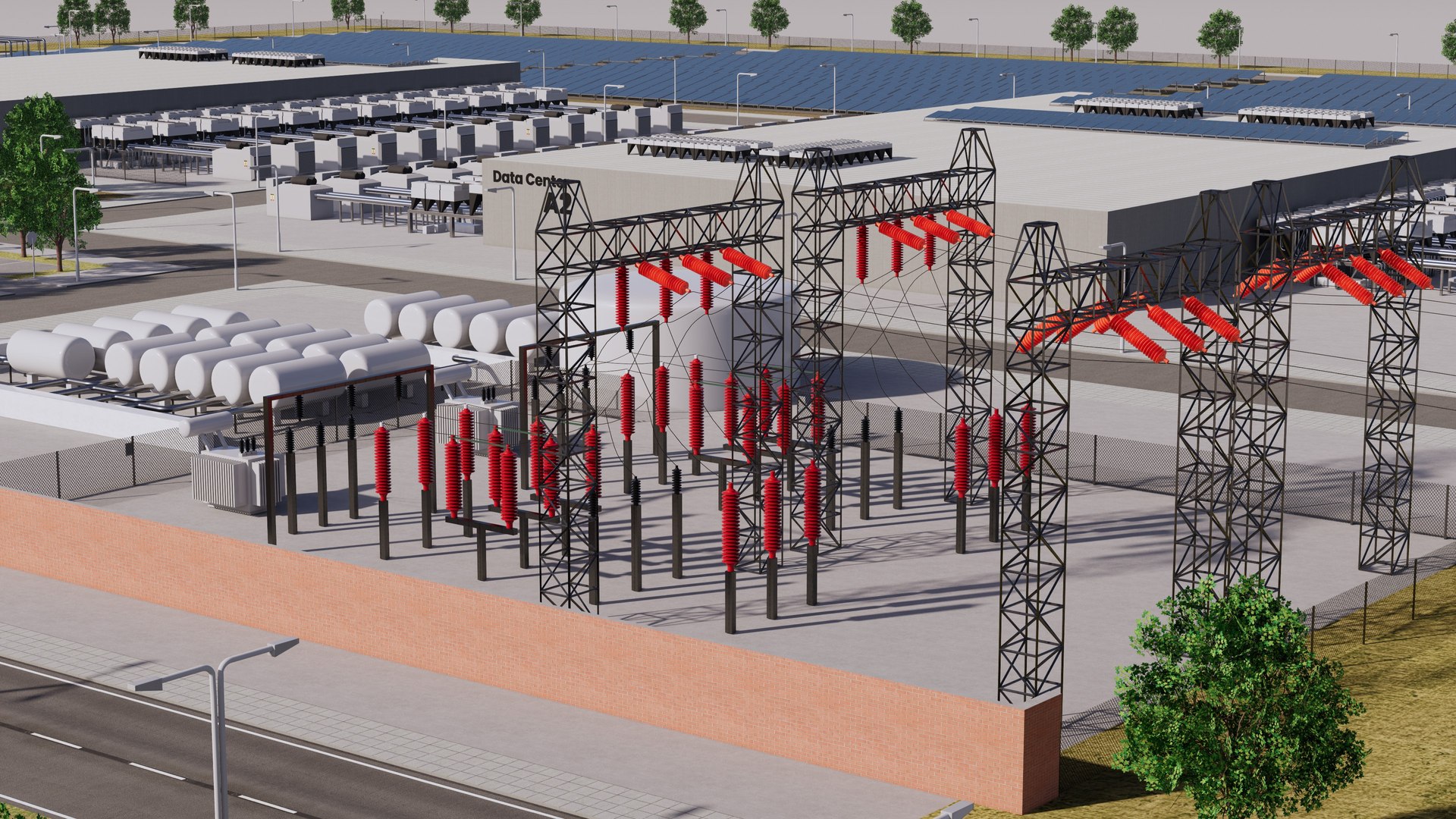 3D Aws Amazon Data Center Building with Interior - TurboSquid 2113349