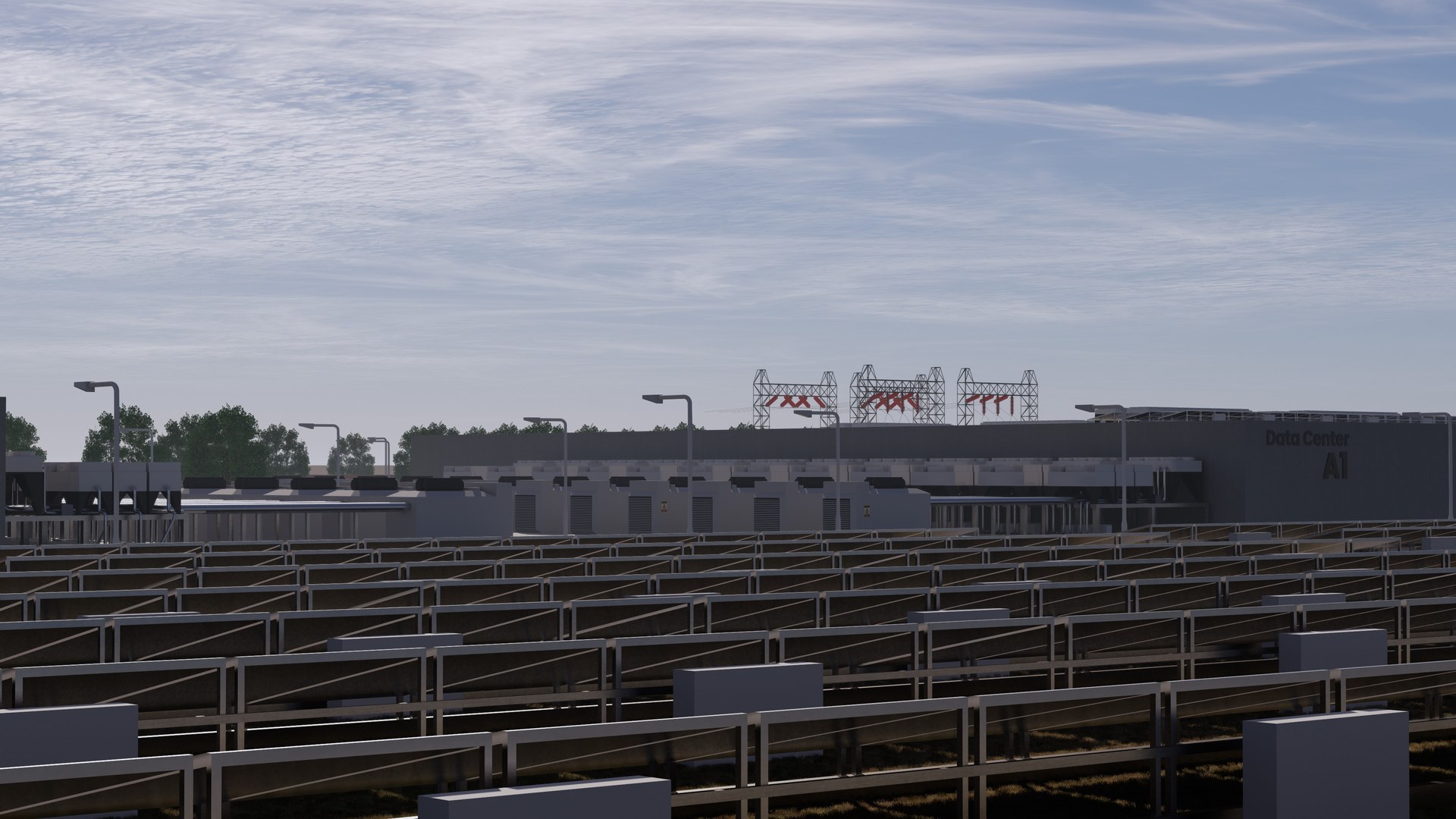 3D Aws Amazon Data Center Building with Interior - TurboSquid 2113349