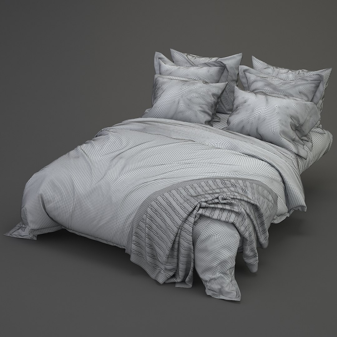 3d Bed Photorealistic Realistic
