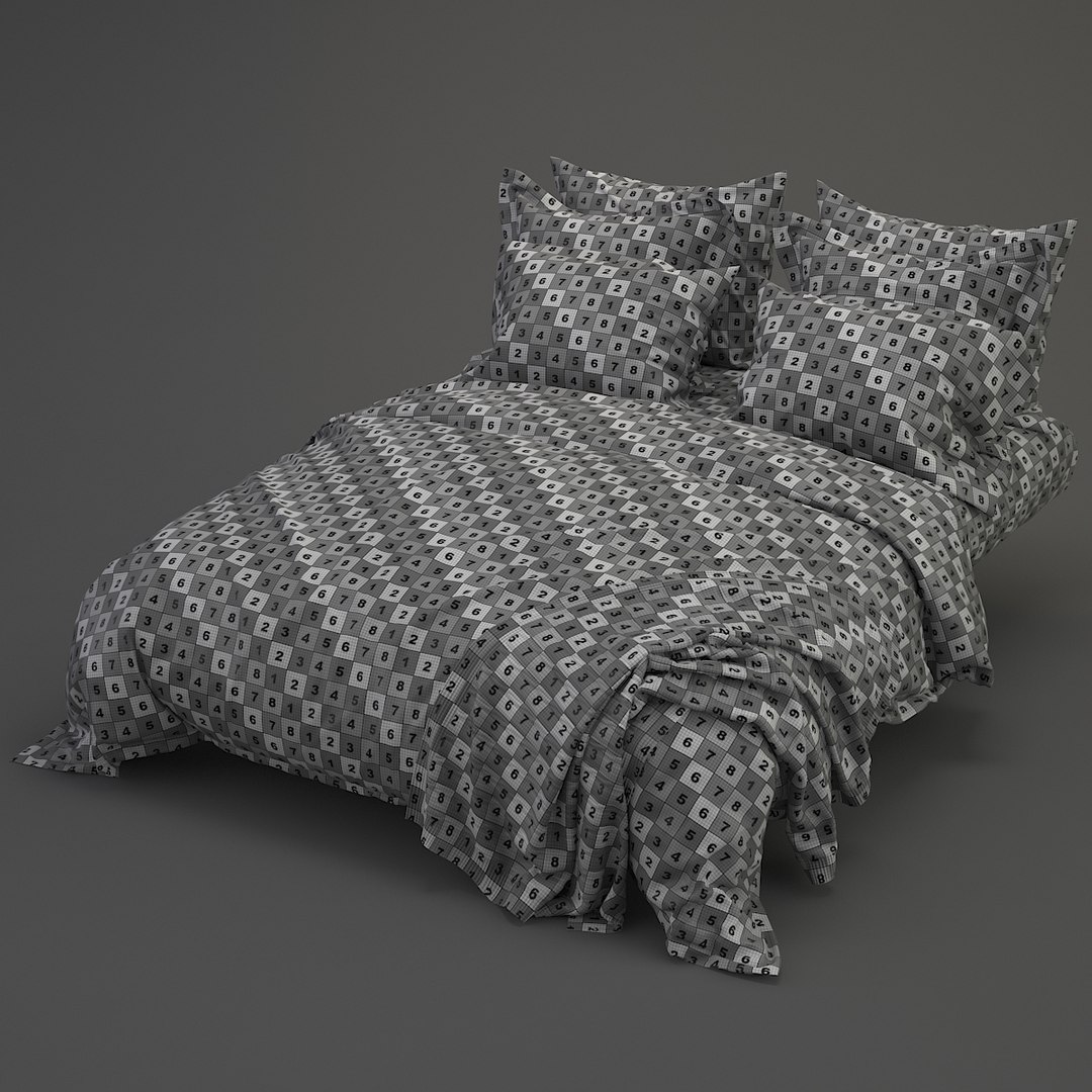 3d Bed Photorealistic Realistic