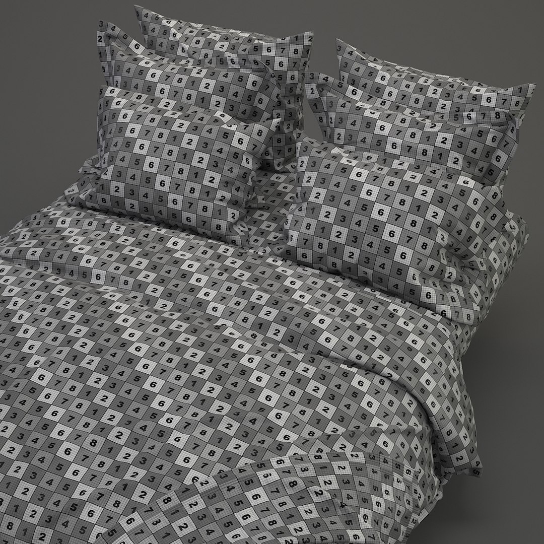 3d Bed Photorealistic Realistic