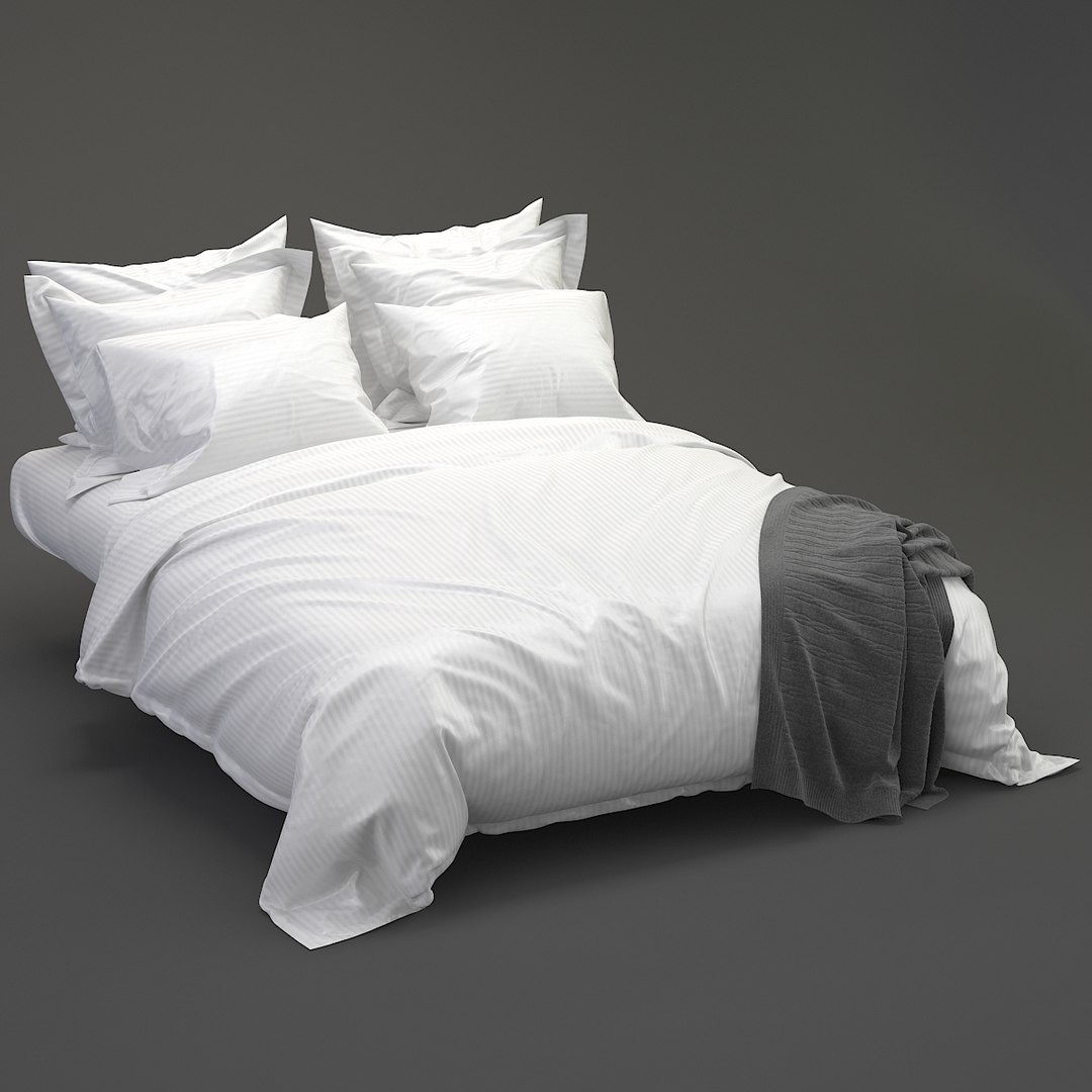 3d bed photorealistic realistic