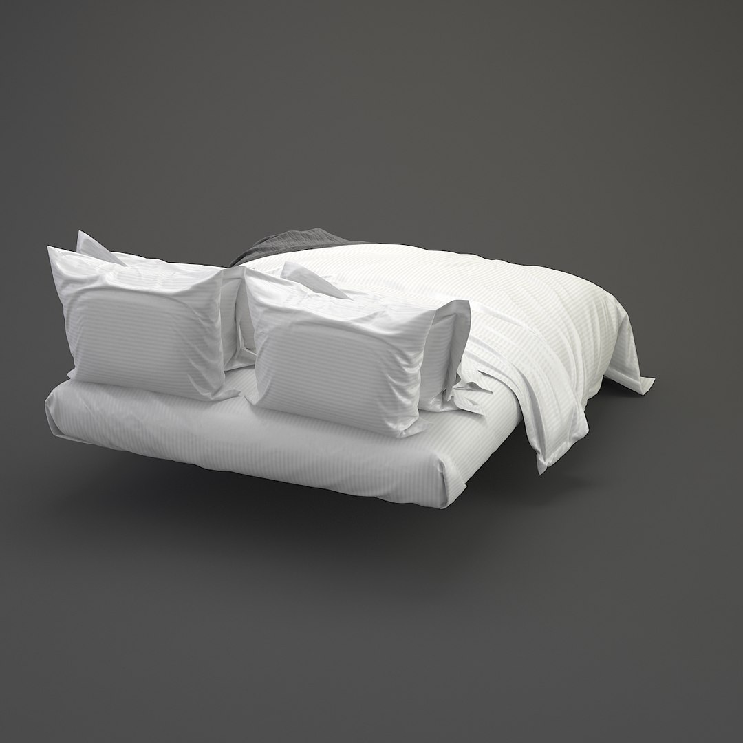 3d Bed Photorealistic Realistic