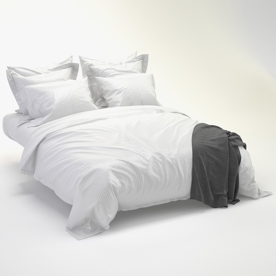 3d Bed Photorealistic Realistic