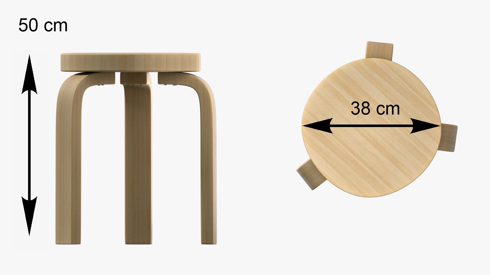 Realistic Stool Simple 3D Model - TurboSquid 1460384