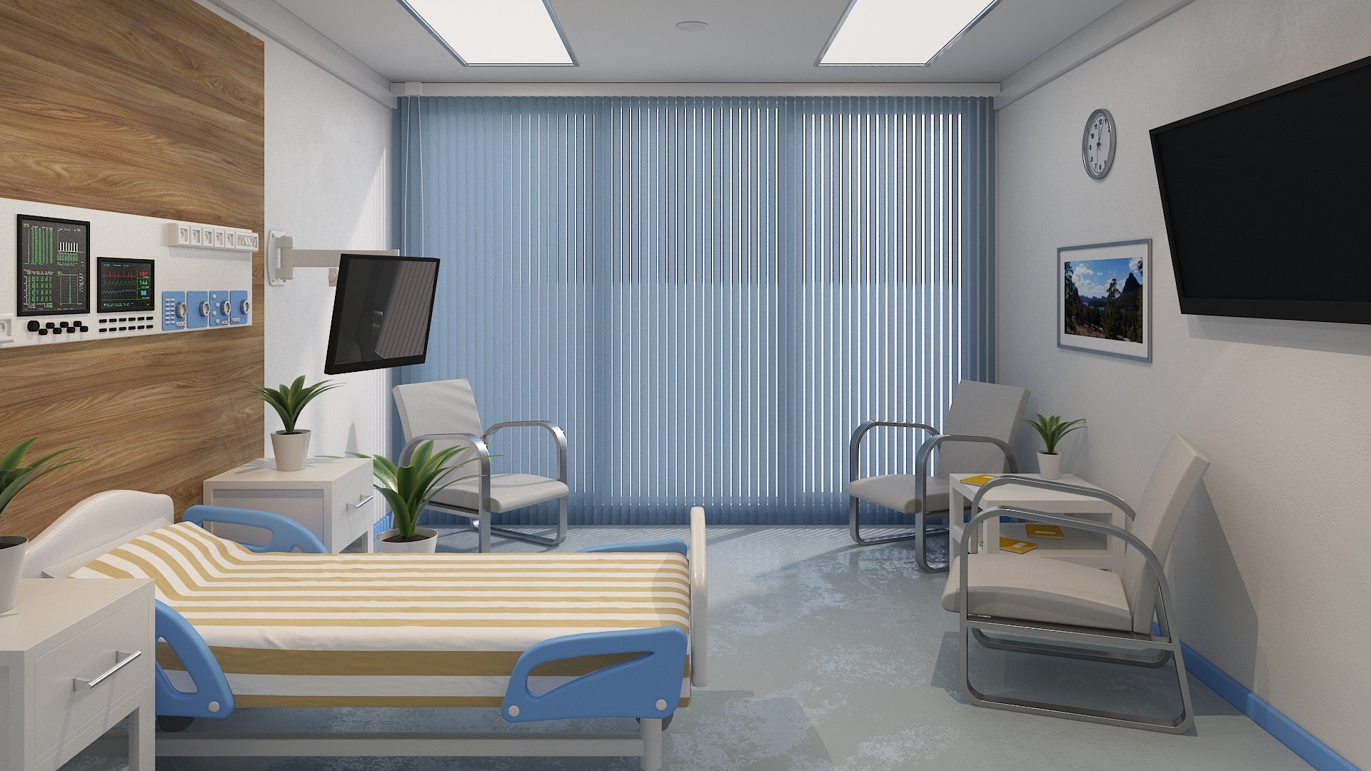 Patient Room 3D - TurboSquid 2232559
