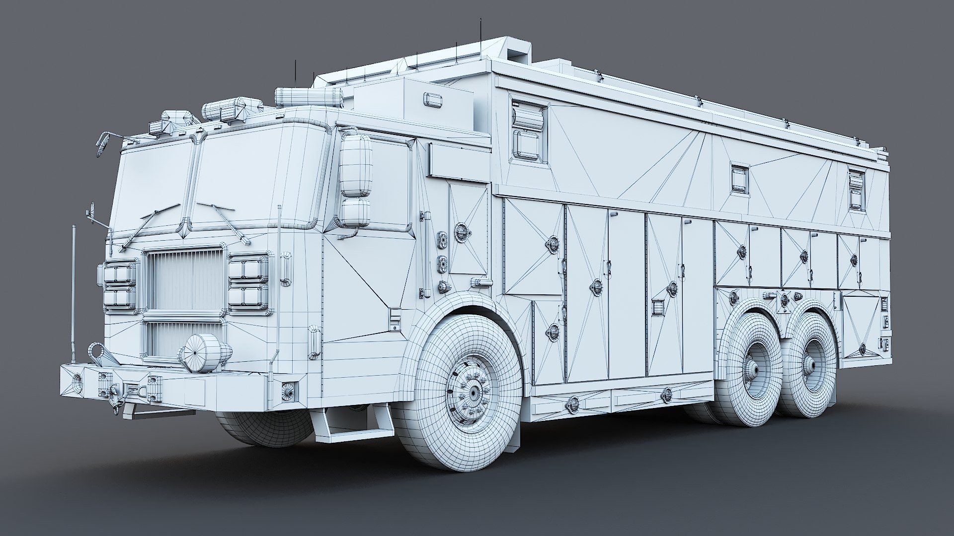 3D Fire Truck FDNY Rescue 1 model - TurboSquid 1834899