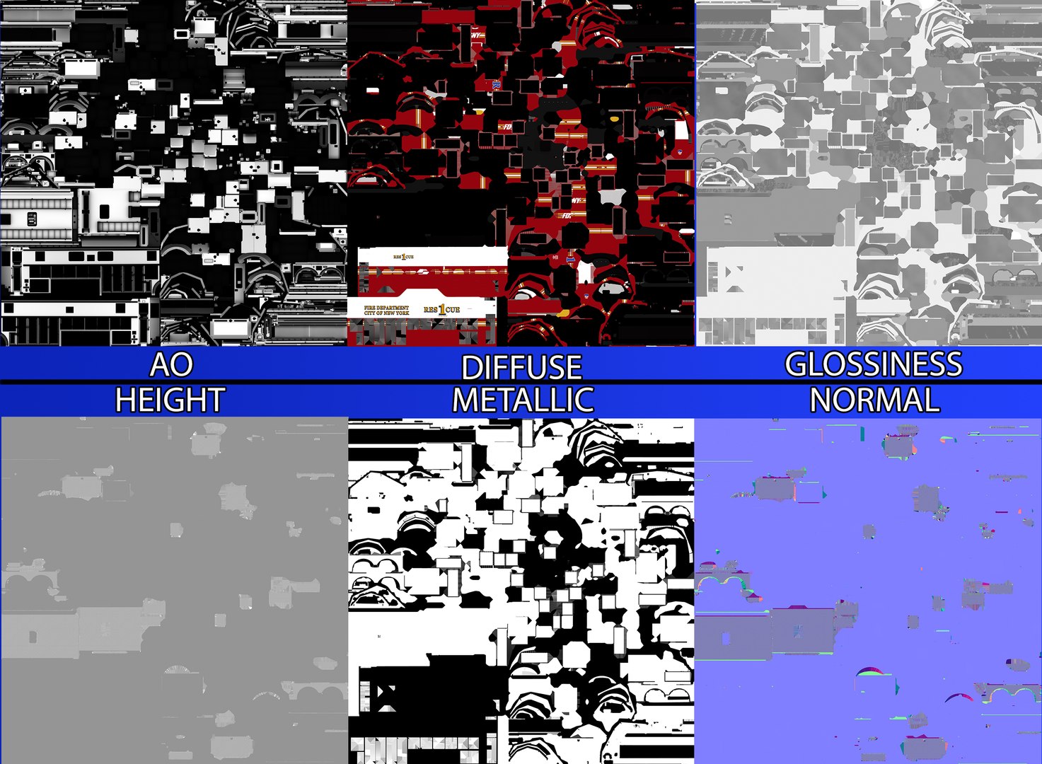 3D Fire Truck FDNY Rescue 1 model - TurboSquid 1834899