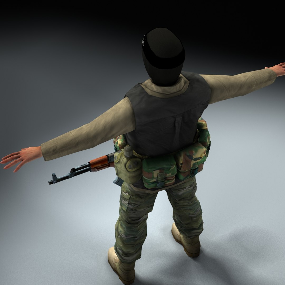 Isis Insurgent Fighter 3d Model