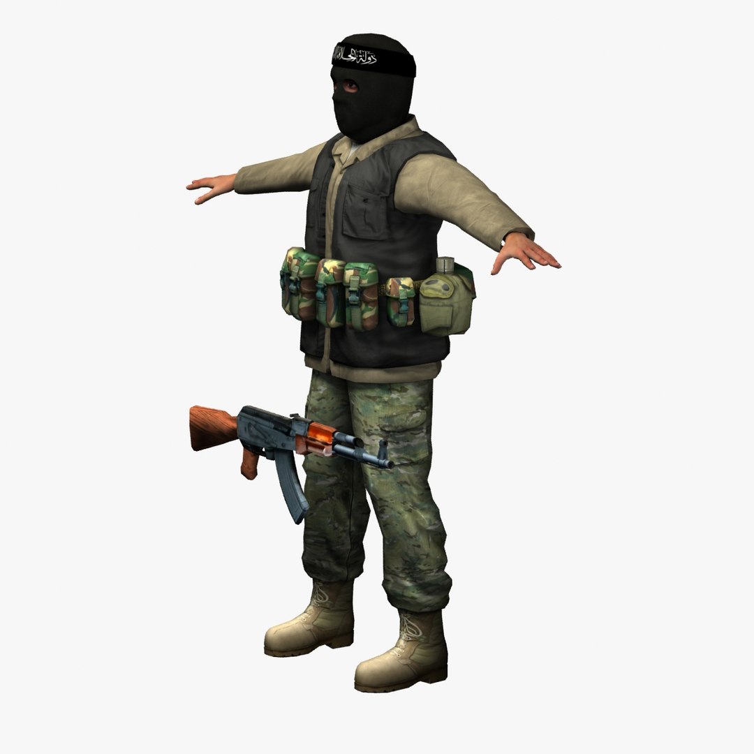 Isis Insurgent Fighter 3d Model