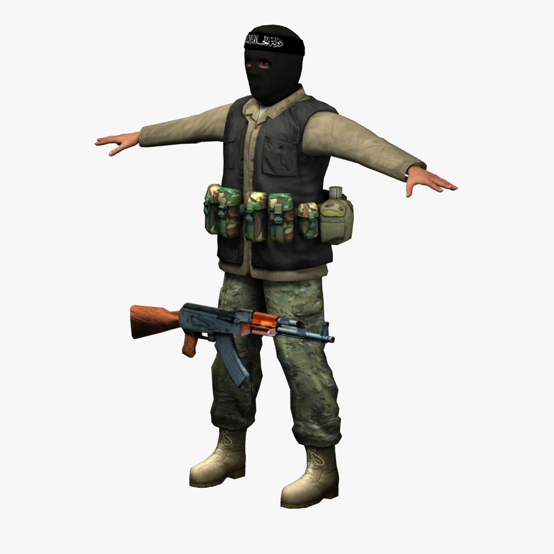 Isis Insurgent Fighter 3d Model