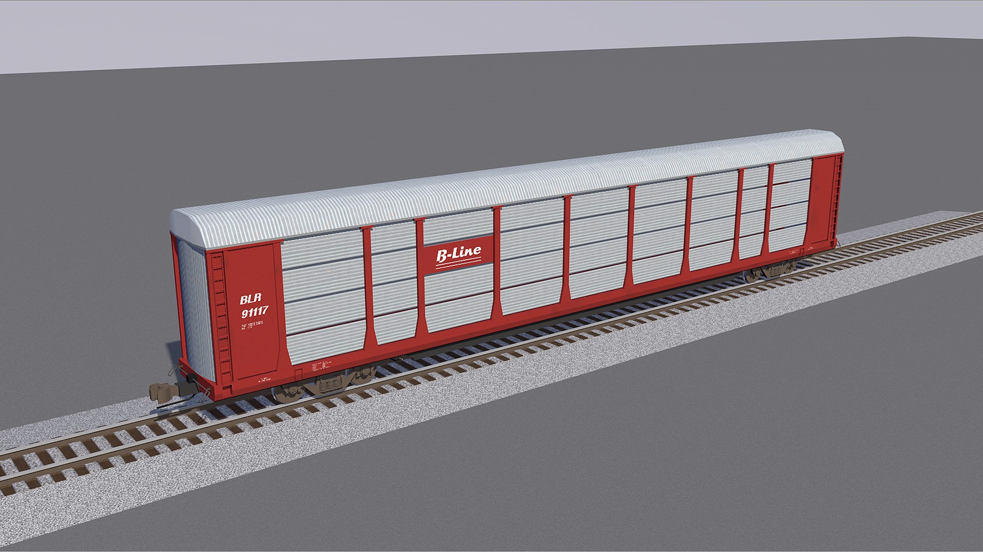 3D Train Car - Automobile Carrier Model - TurboSquid 2248346