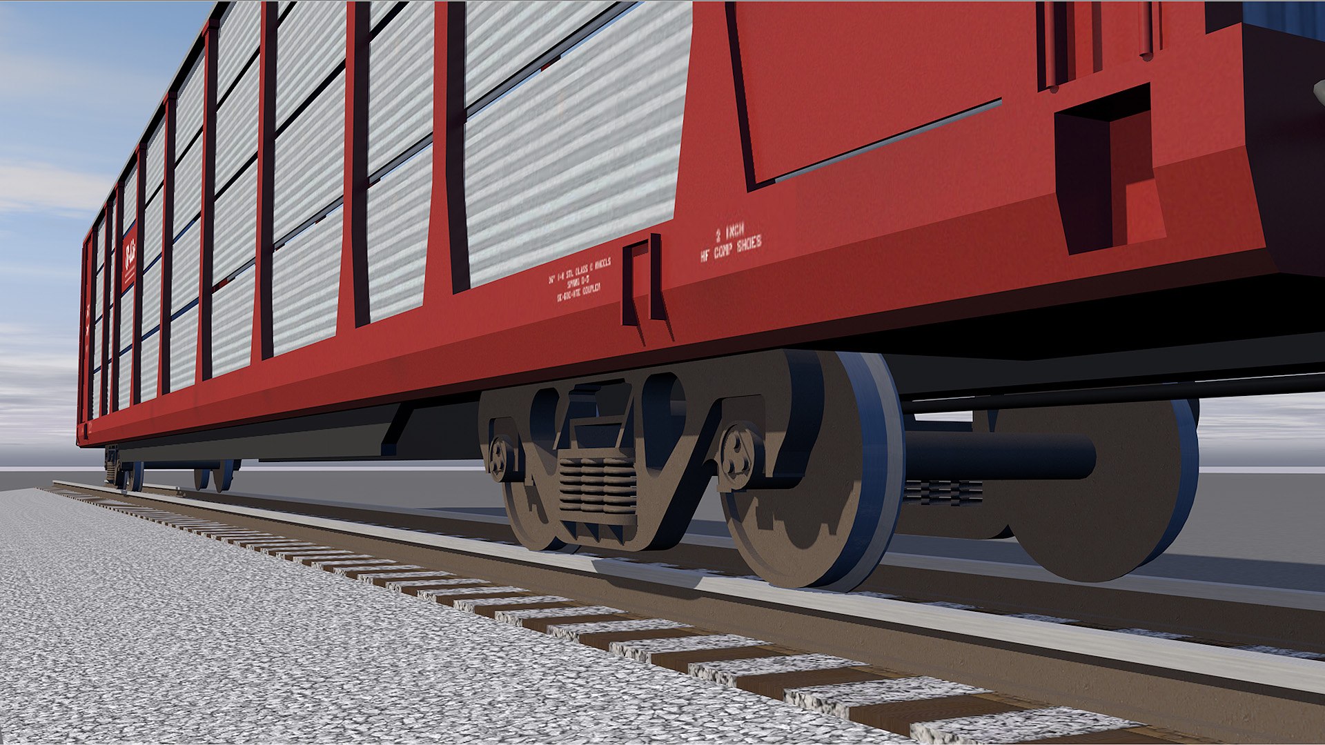 3D Train Car - Automobile Carrier Model - TurboSquid 2248346