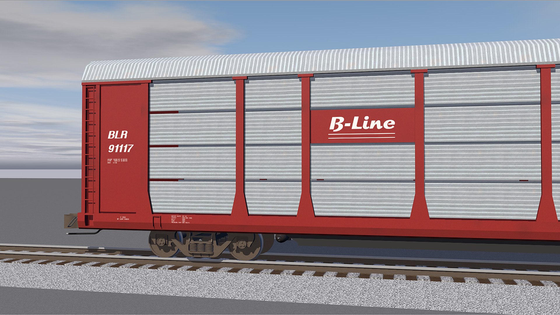 3D Train Car - Automobile Carrier Model - TurboSquid 2248346