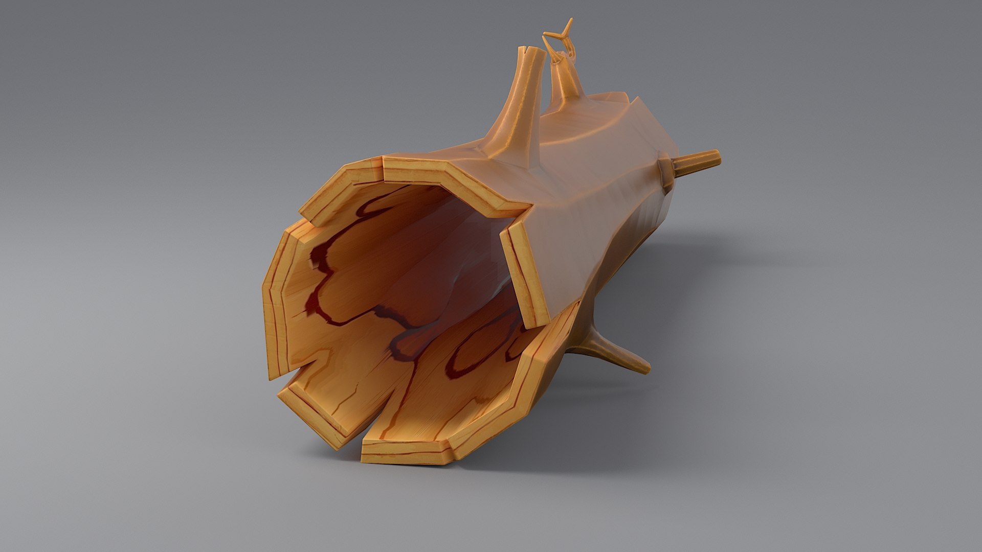 3D Cartoon Log - TurboSquid 2060260