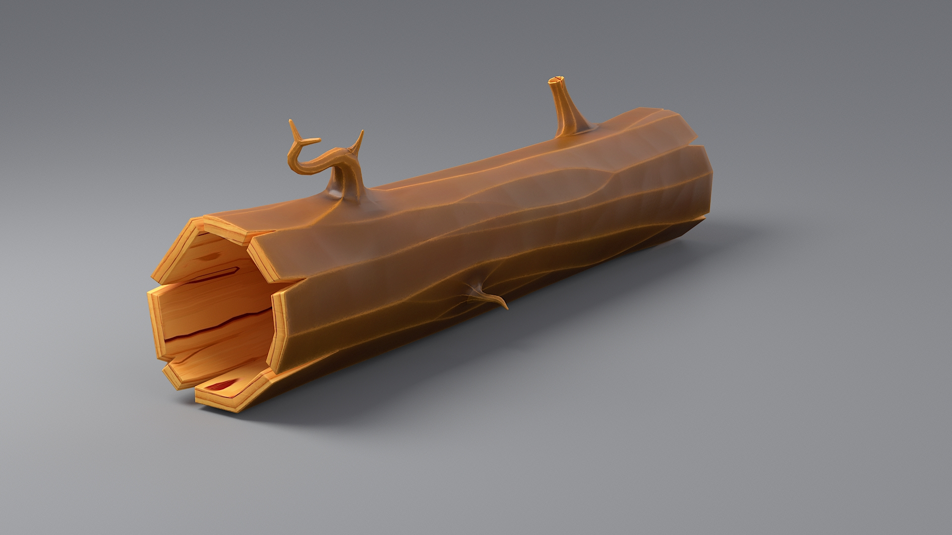 3D Cartoon Log - TurboSquid 2060260