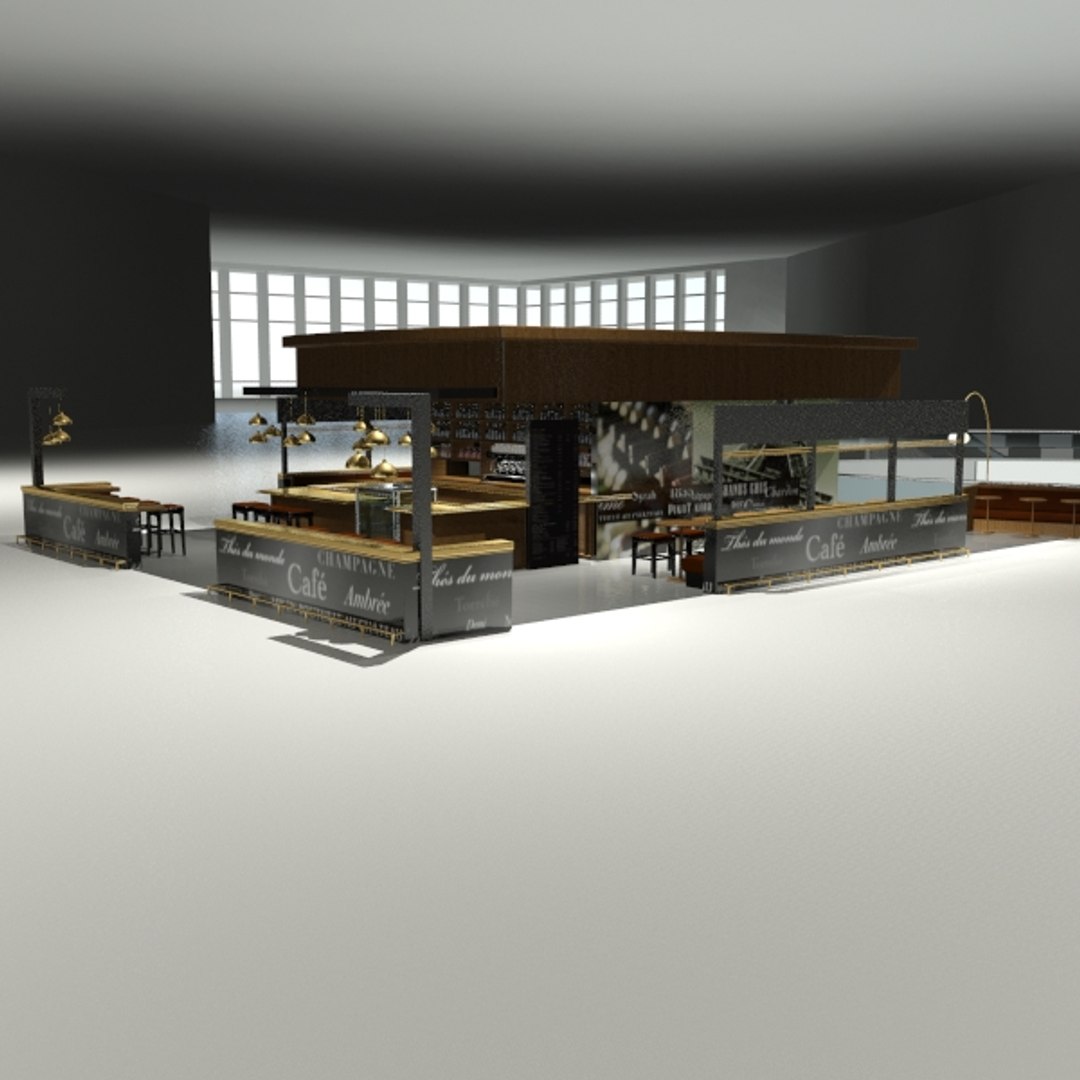 3ds Max Restaurant Bar
