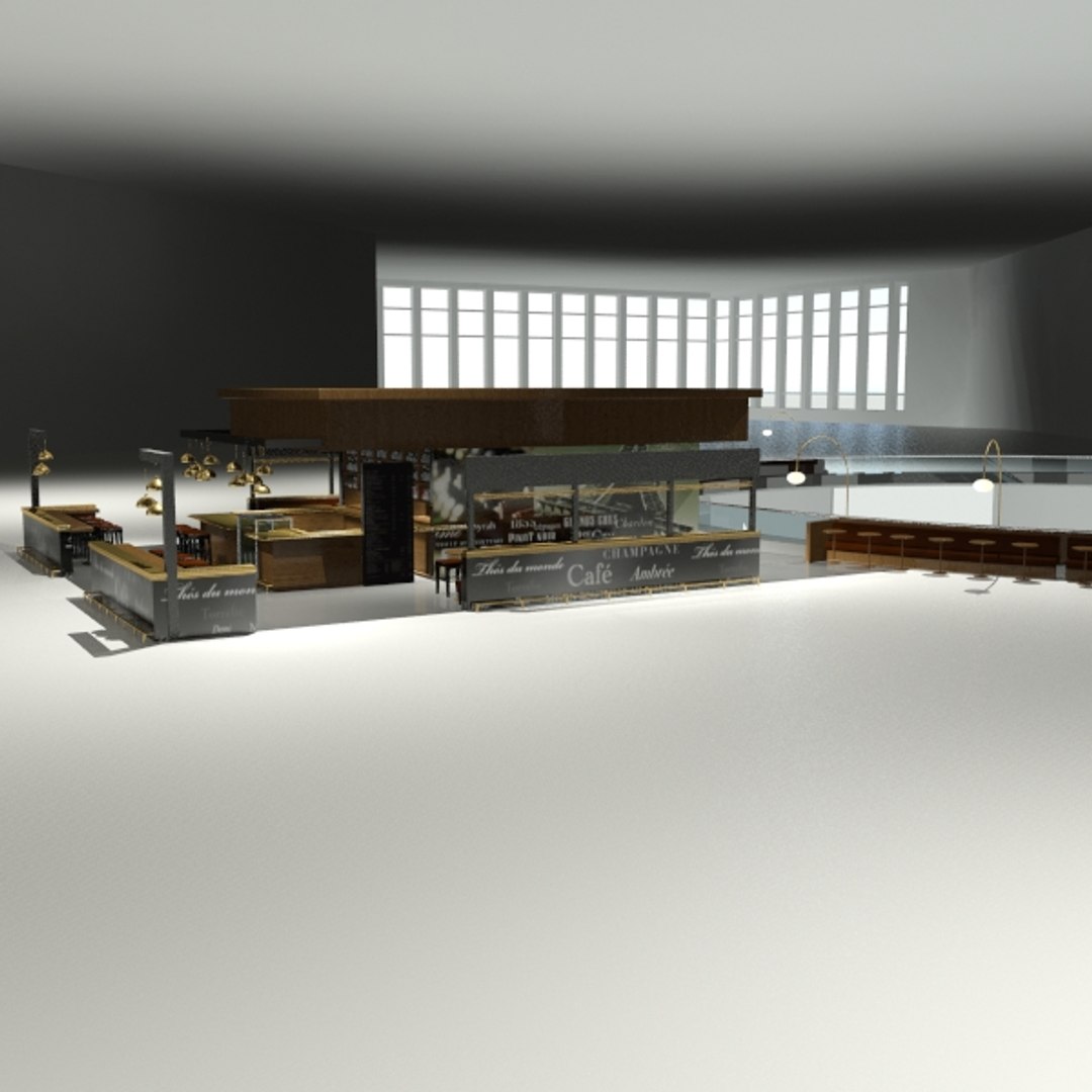 3ds Max Restaurant Bar