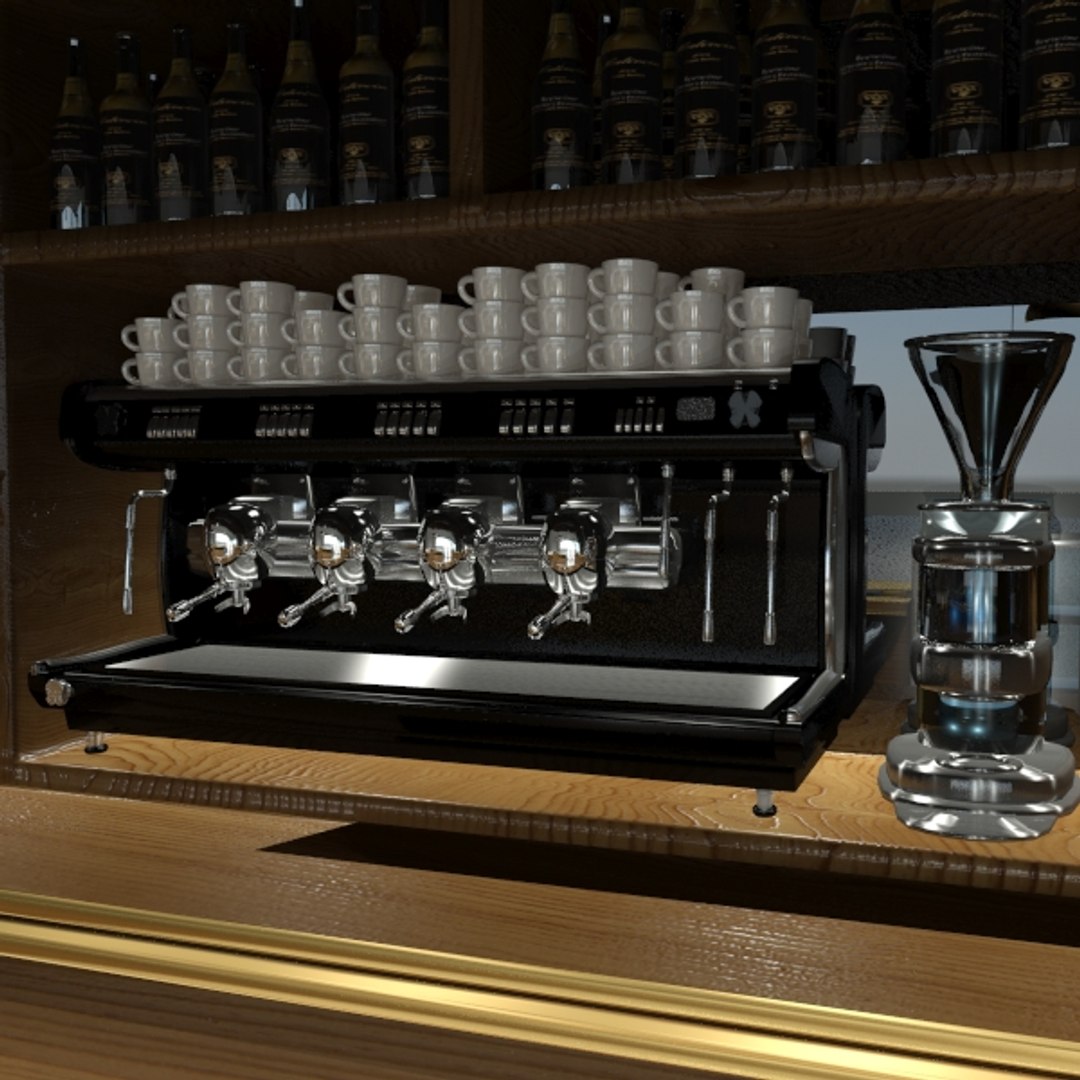 3ds Max Restaurant Bar