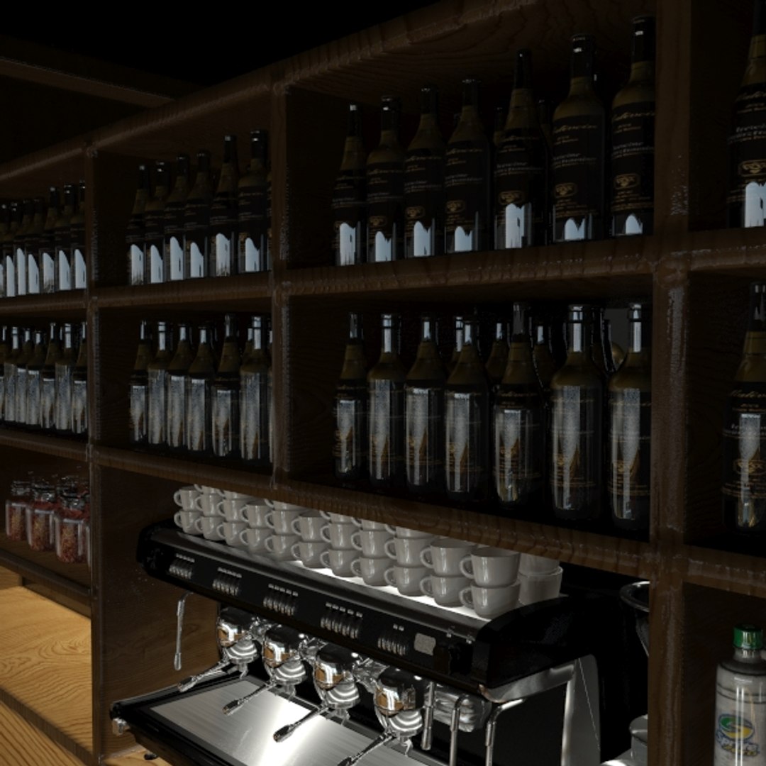 3ds Max Restaurant Bar