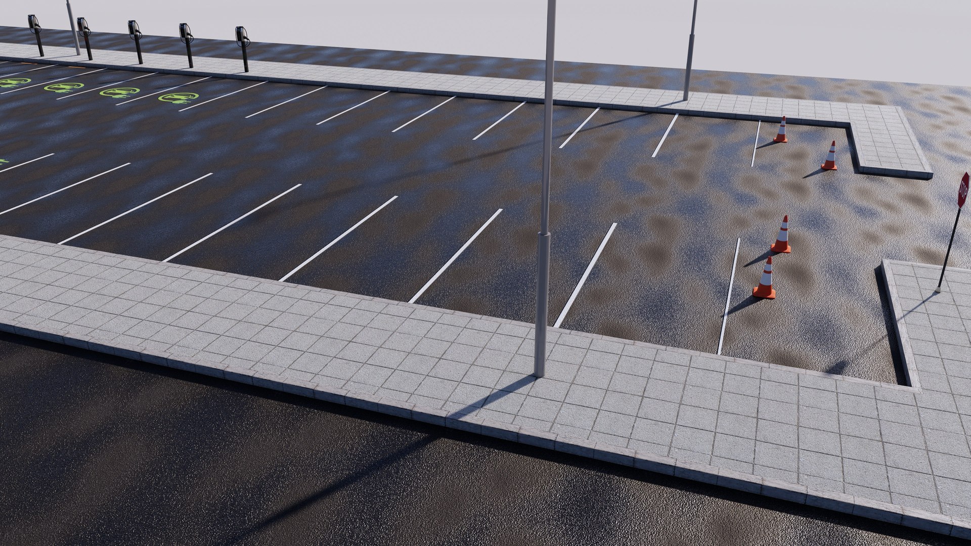 Parking Area 3D Model - TurboSquid 2116686