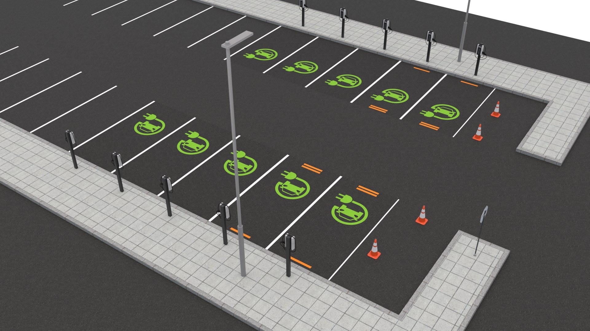 Parking Area 3D Model - TurboSquid 2116686