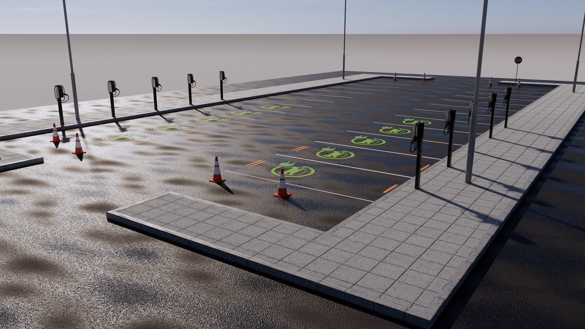 Parking Area 3D Model - TurboSquid 2116686