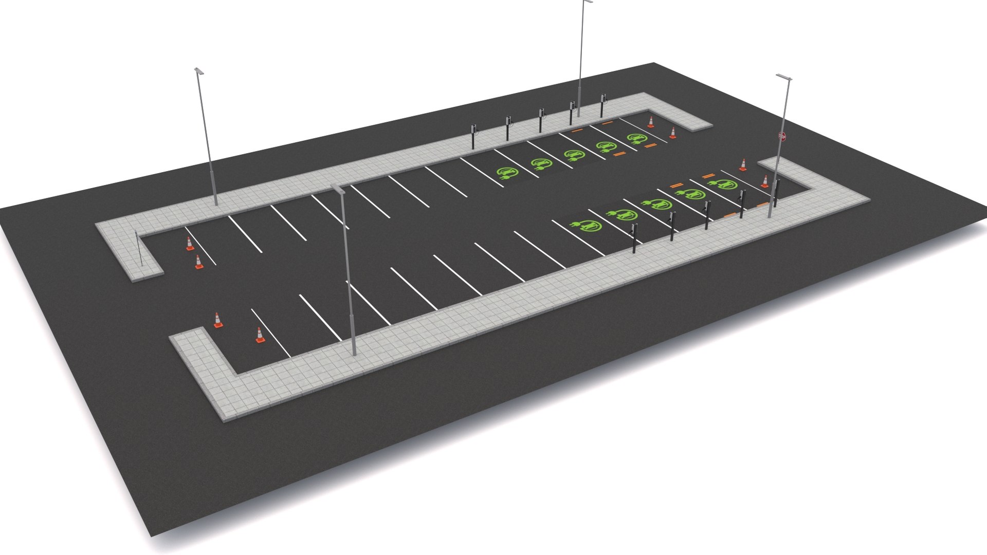 Parking Area 3D Model - TurboSquid 2116686