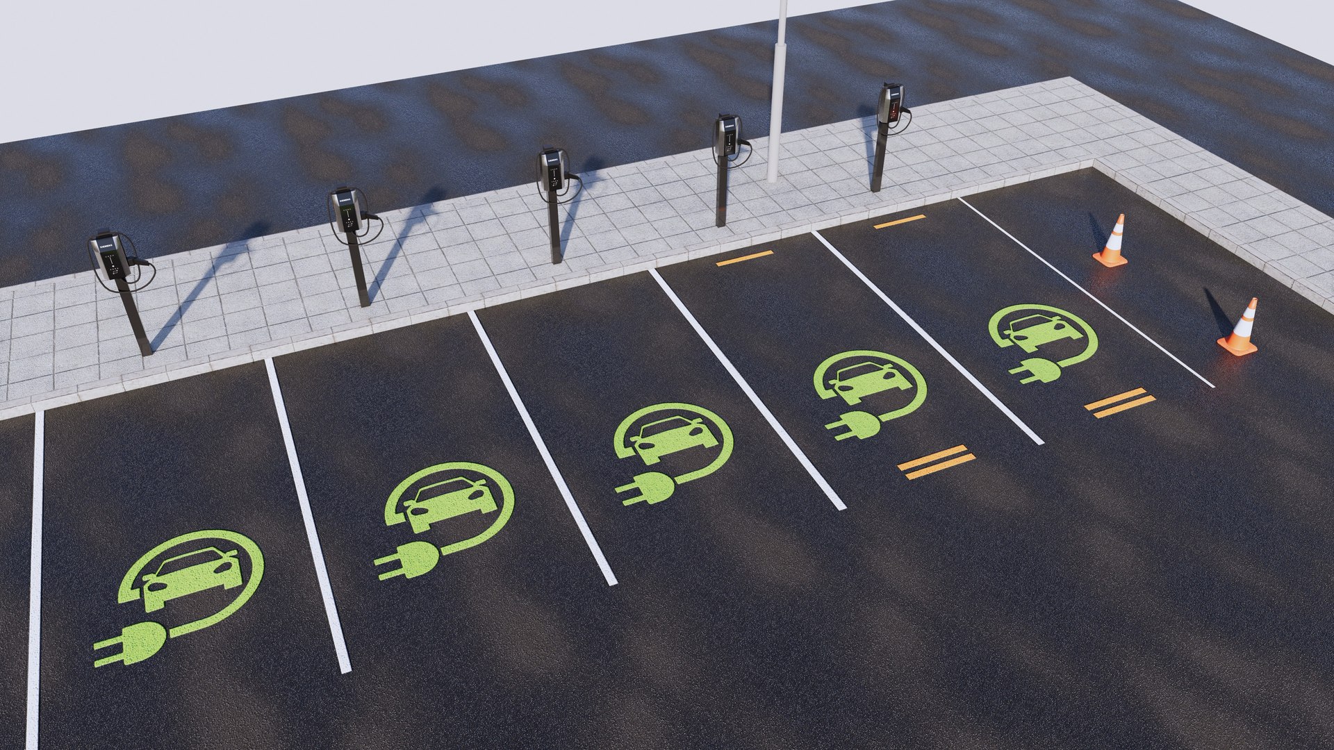 Parking Area 3D Model - TurboSquid 2116686