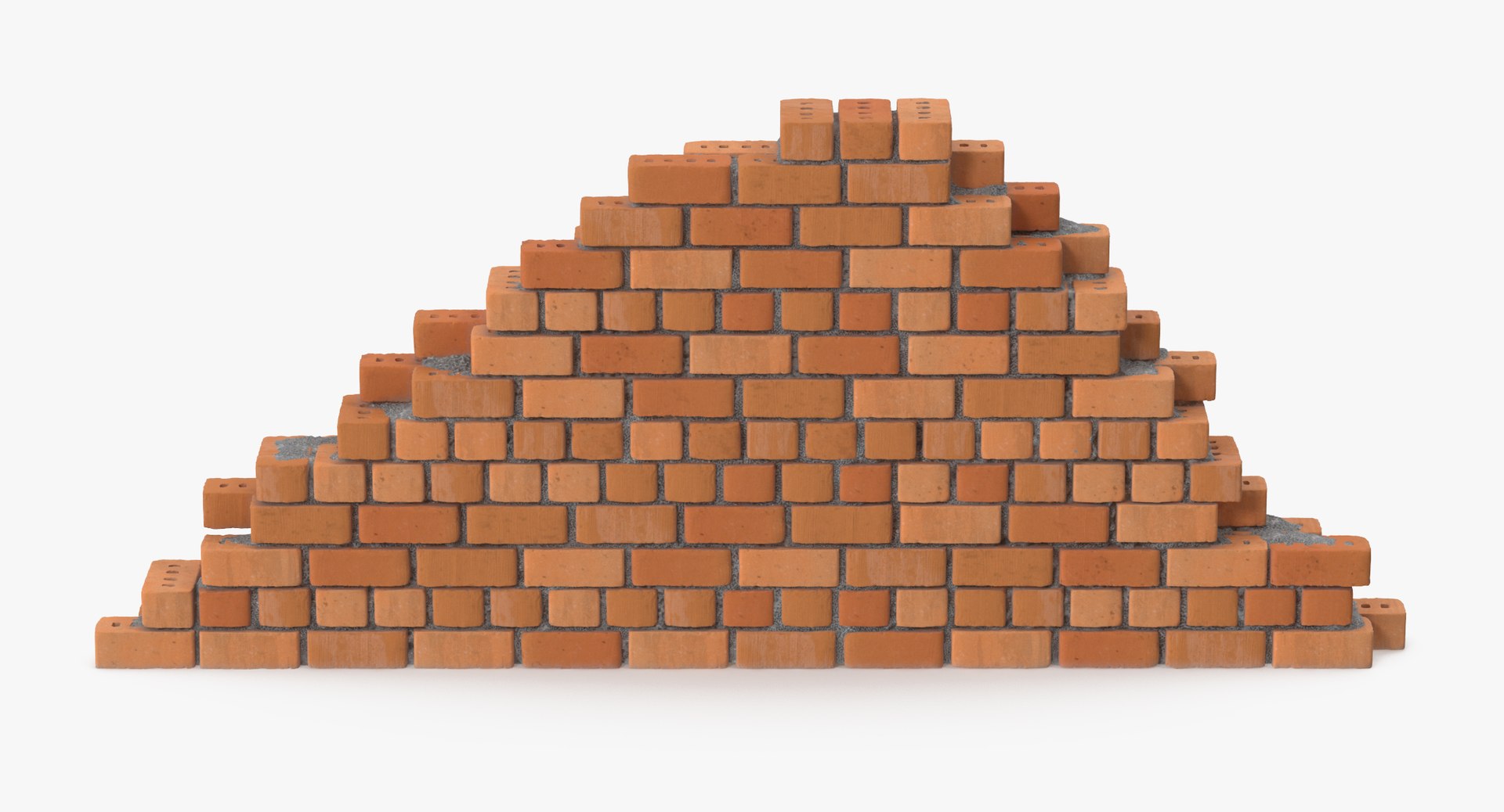 3d Brick Section 03 Model