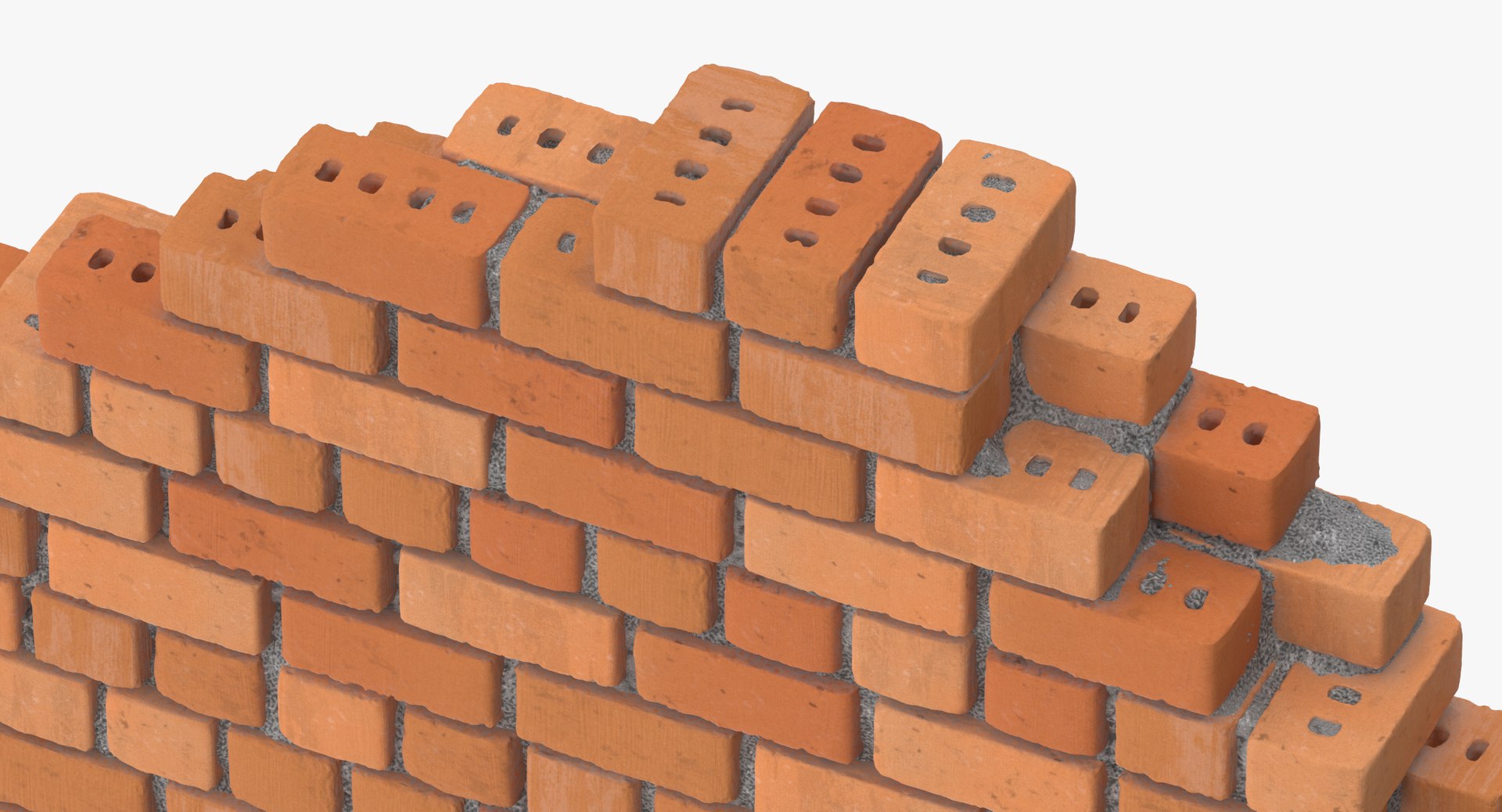 3d Brick Section 03 Model