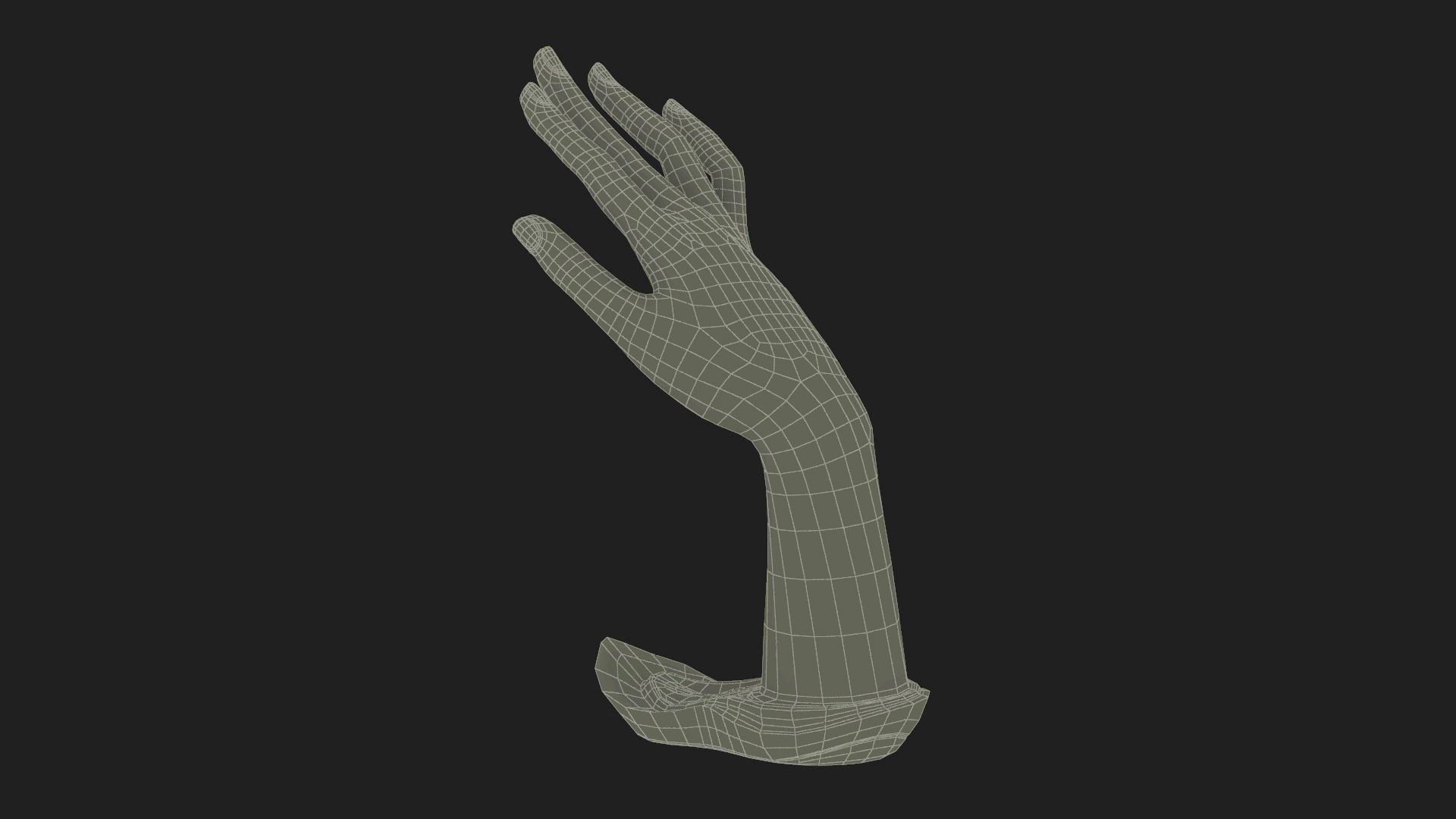 3D Right Hand Jewelry Display Black Model - TurboSquid 2302443