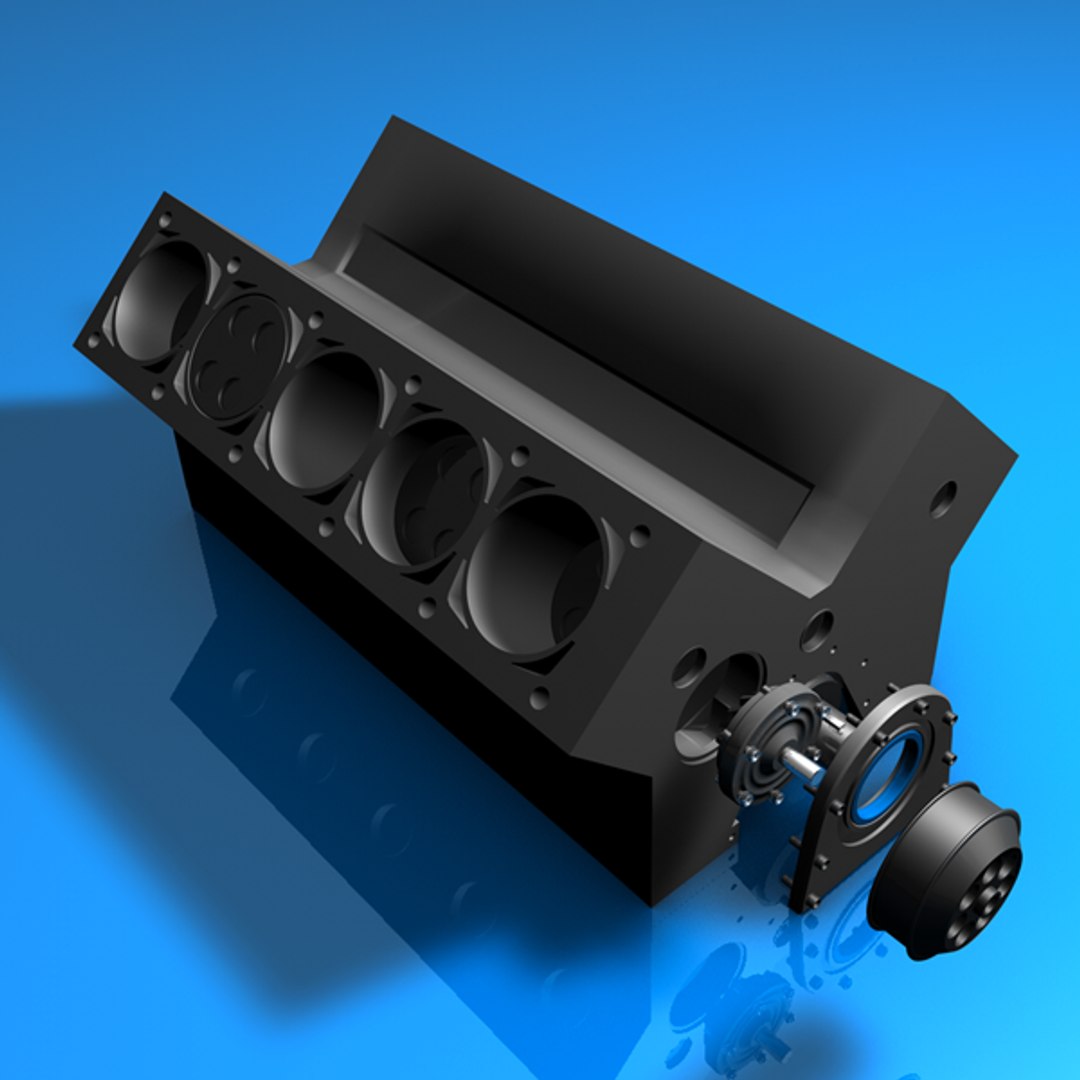 3d Realistic Engine Model