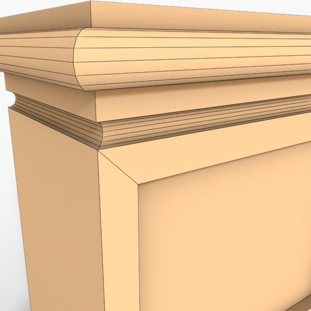 3d Model Interior Plinth Block