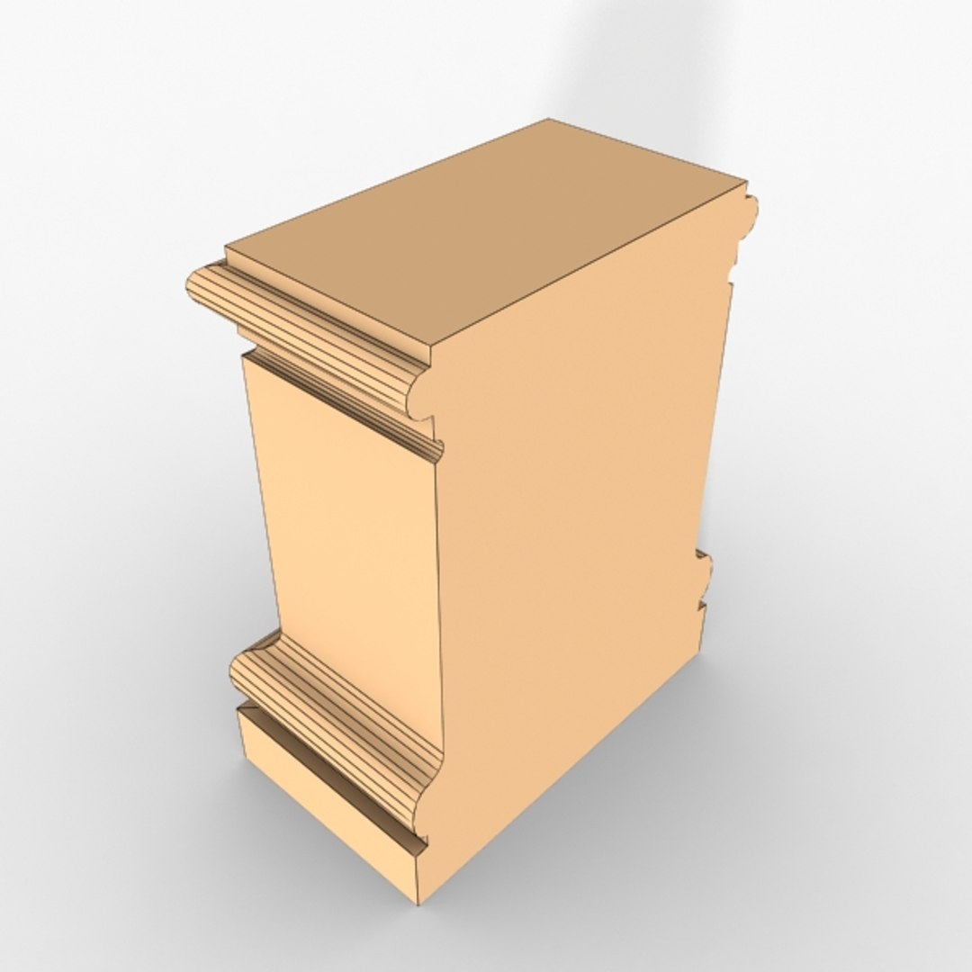3d Model Interior Plinth Block
