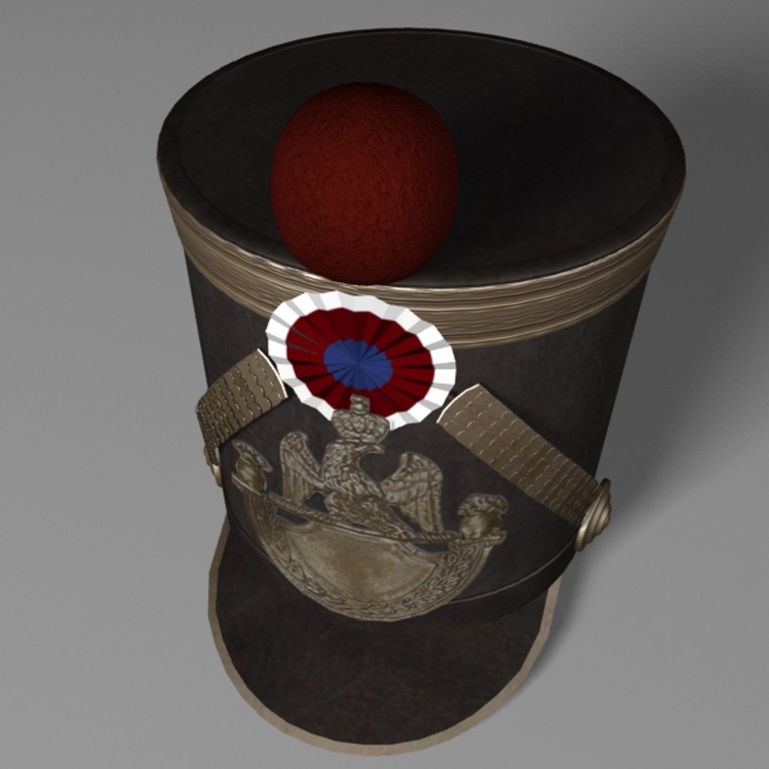 French Grenadier Shako 3d Model