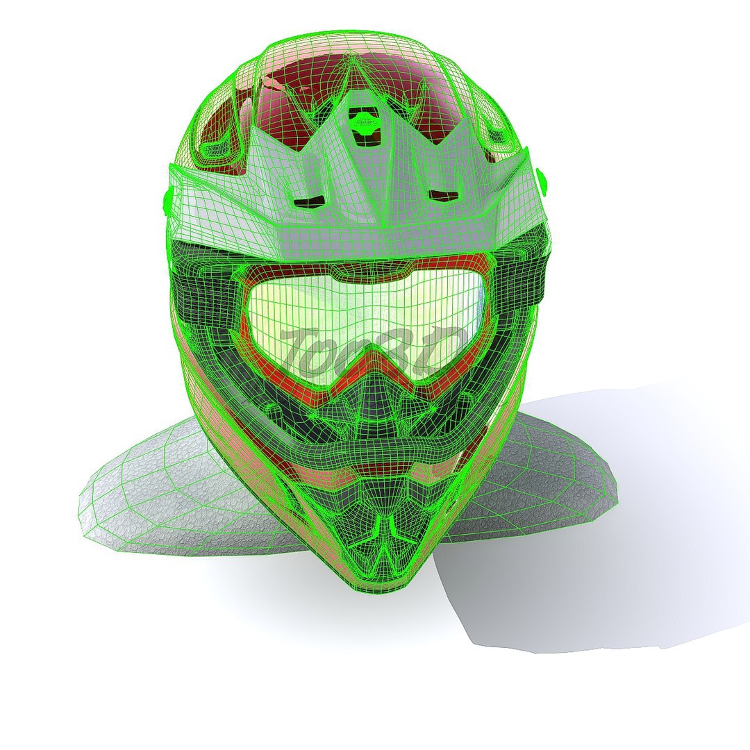 Helmet Cross 3d Model